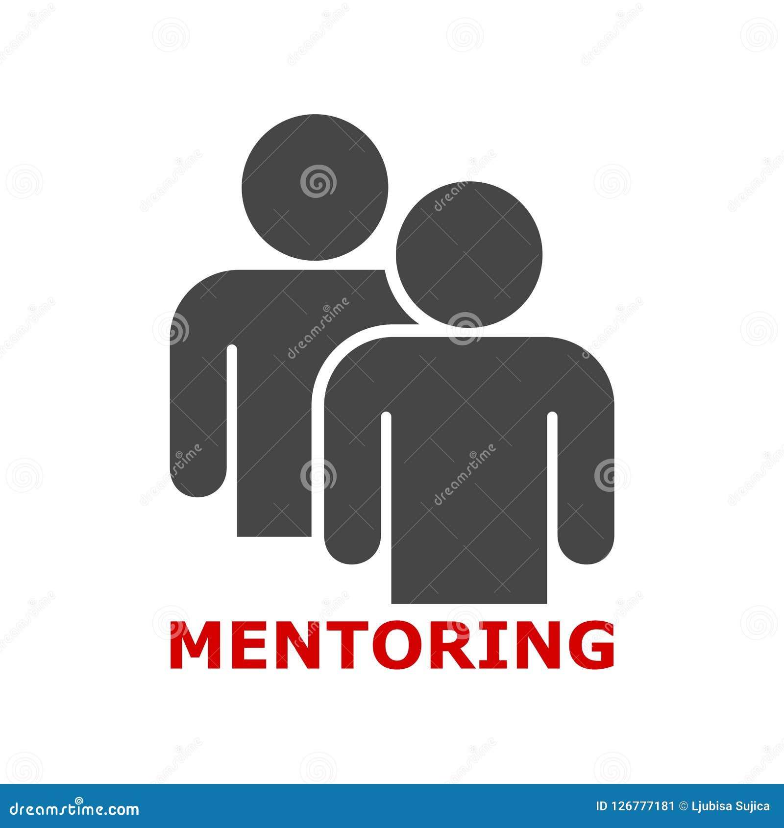 Mentoring Icon, Mentoring Concept, Simple Vector Logo Stock Vector ...