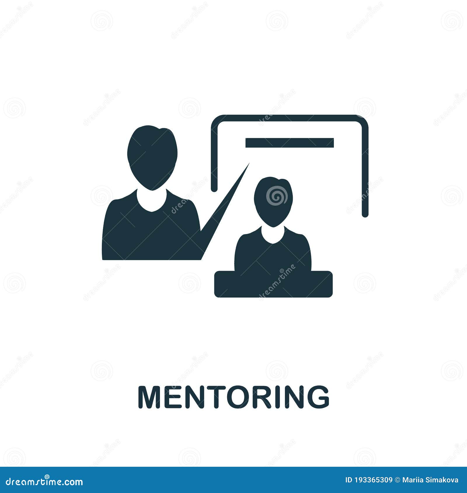 Mentoring Infographics Linear Icons Collection Royalty-Free Stock Photo ...