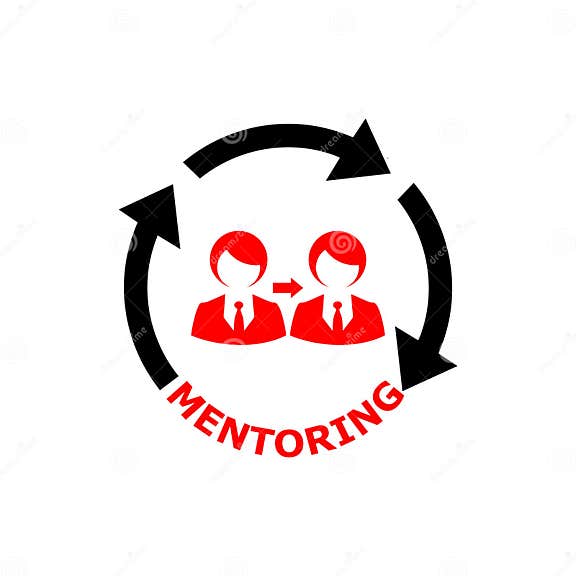 Mentoring Logo Icon Isolated on White Background Stock Vector ...
