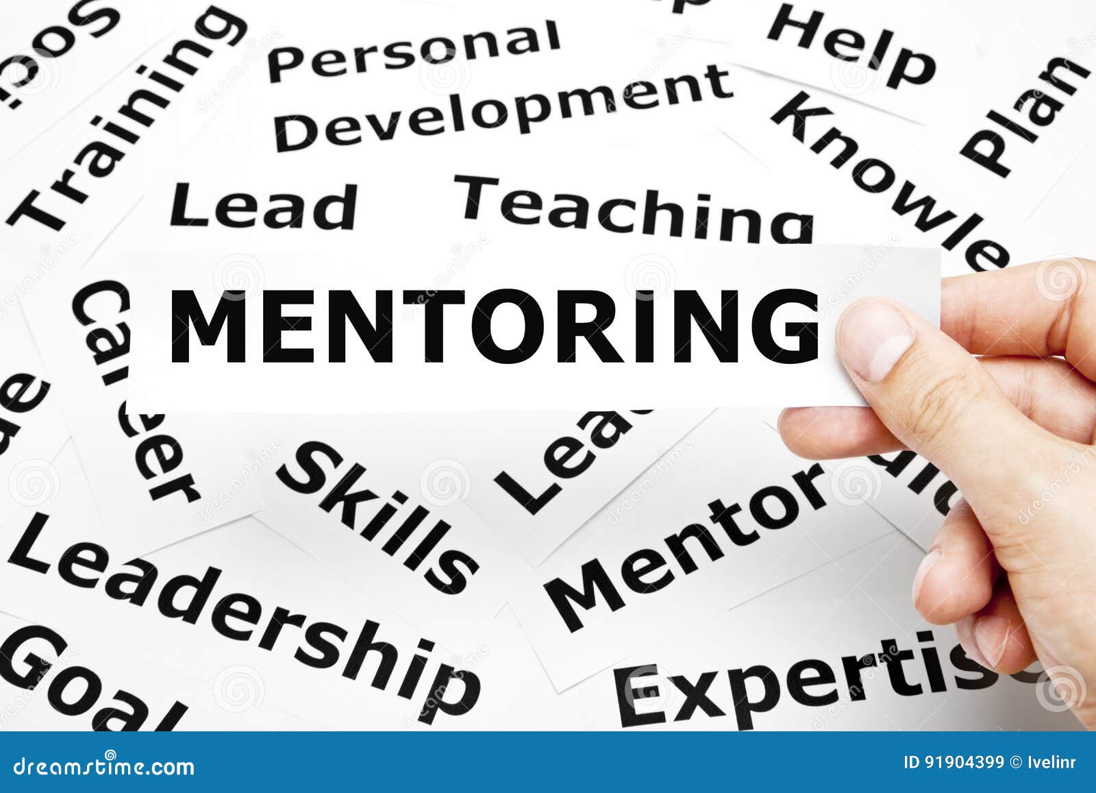 Mentoring Paper Words Concept Stock Image - Image of education, improve ...