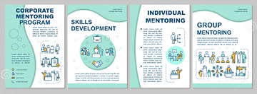 Mentoring Program Brochure Template Stock Vector - Illustration of ...