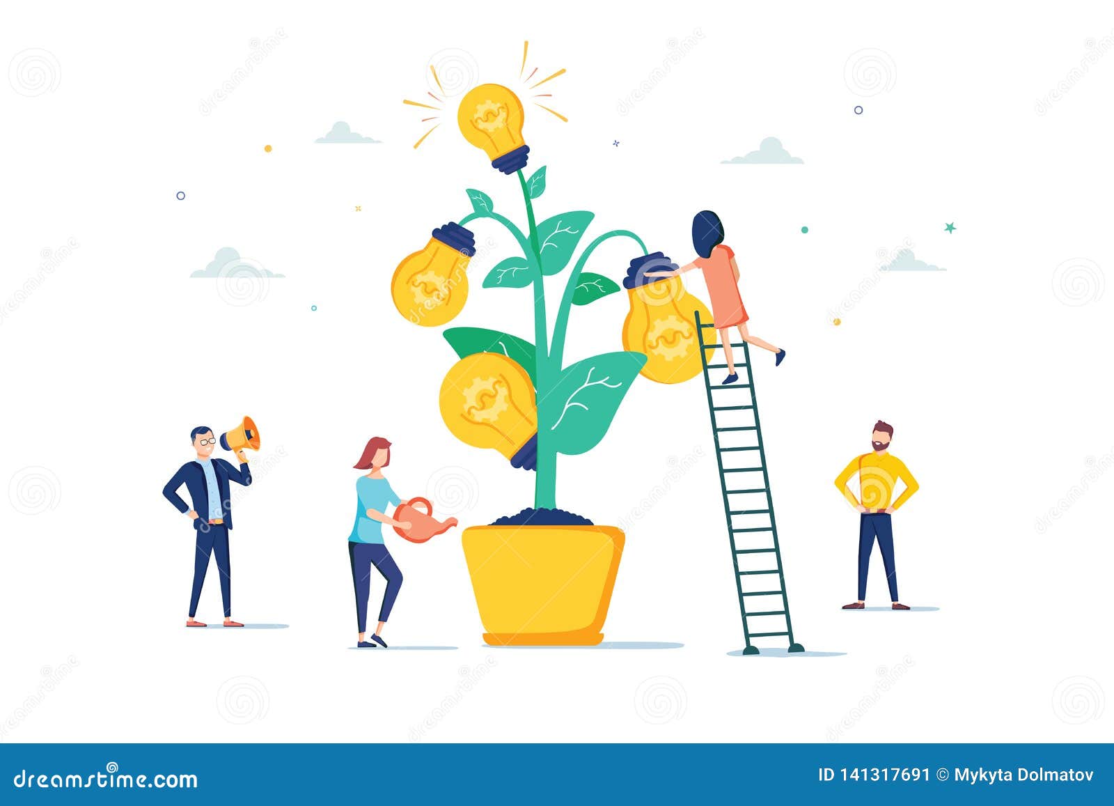 Mentoring Vector Illustration. Flat Tiny Motivation Couch Persons ...