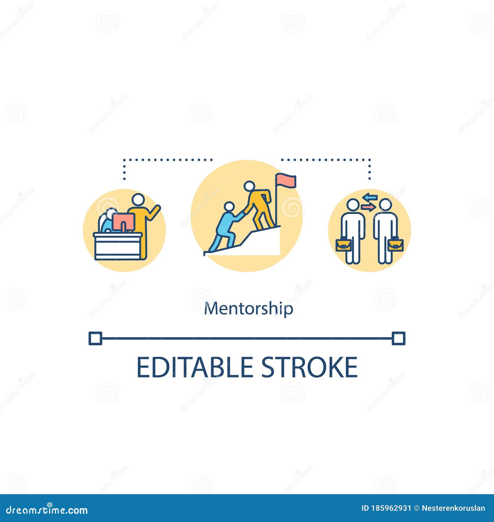 Mentorship Line Icon Concept. Mentorship Vector Linear Illustration ... Mentorship Line Icon Concept. Mentorship Vector Linear Illustration ...