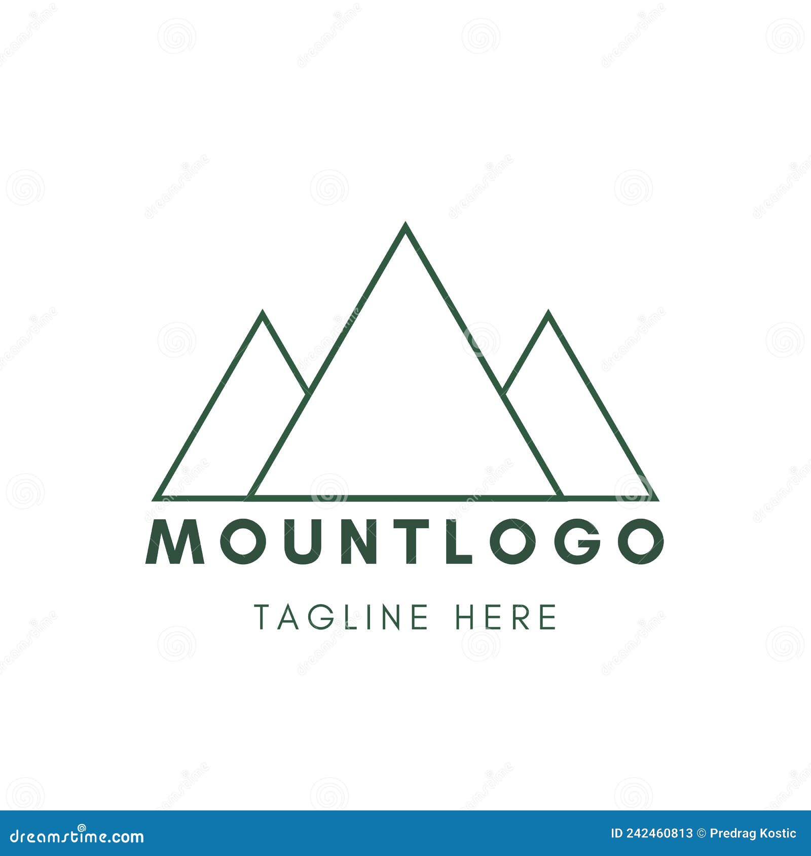 Mount Logo Illustration stock illustration. Illustration of path ...