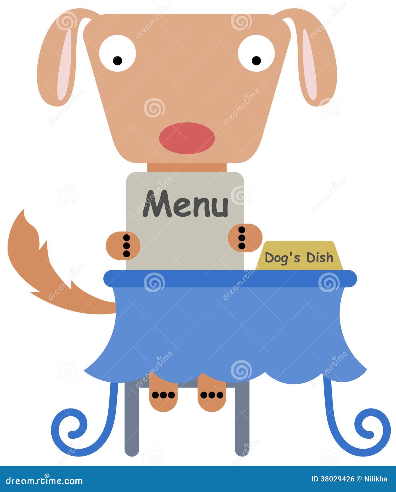 Menu stock illustration. Illustration of menu, mammal - 38029426