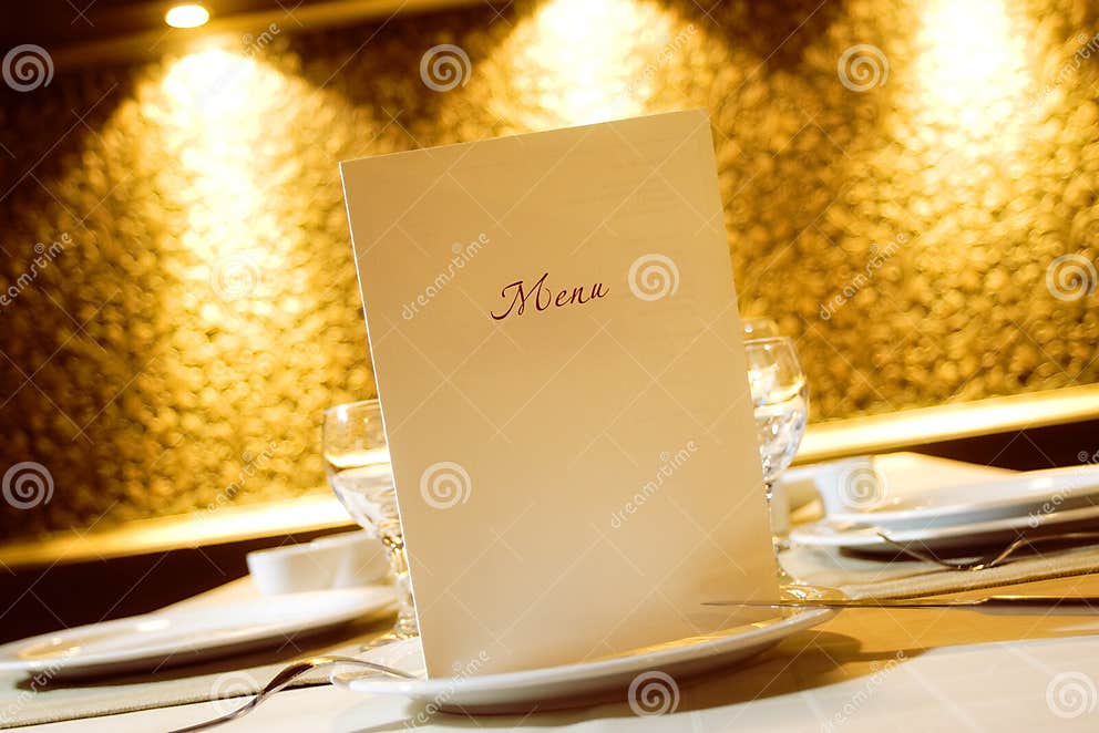 Menu stock photo. Image of sunlight, table, culture, food - 4273788