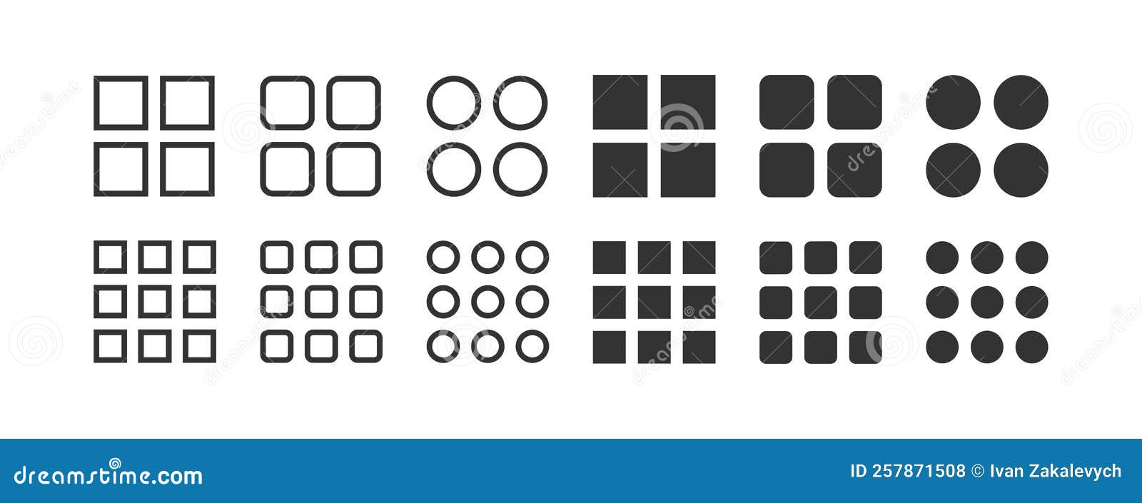 Menu App Button Icon. Website Symbol. Sign Interface Page Vector Stock ...