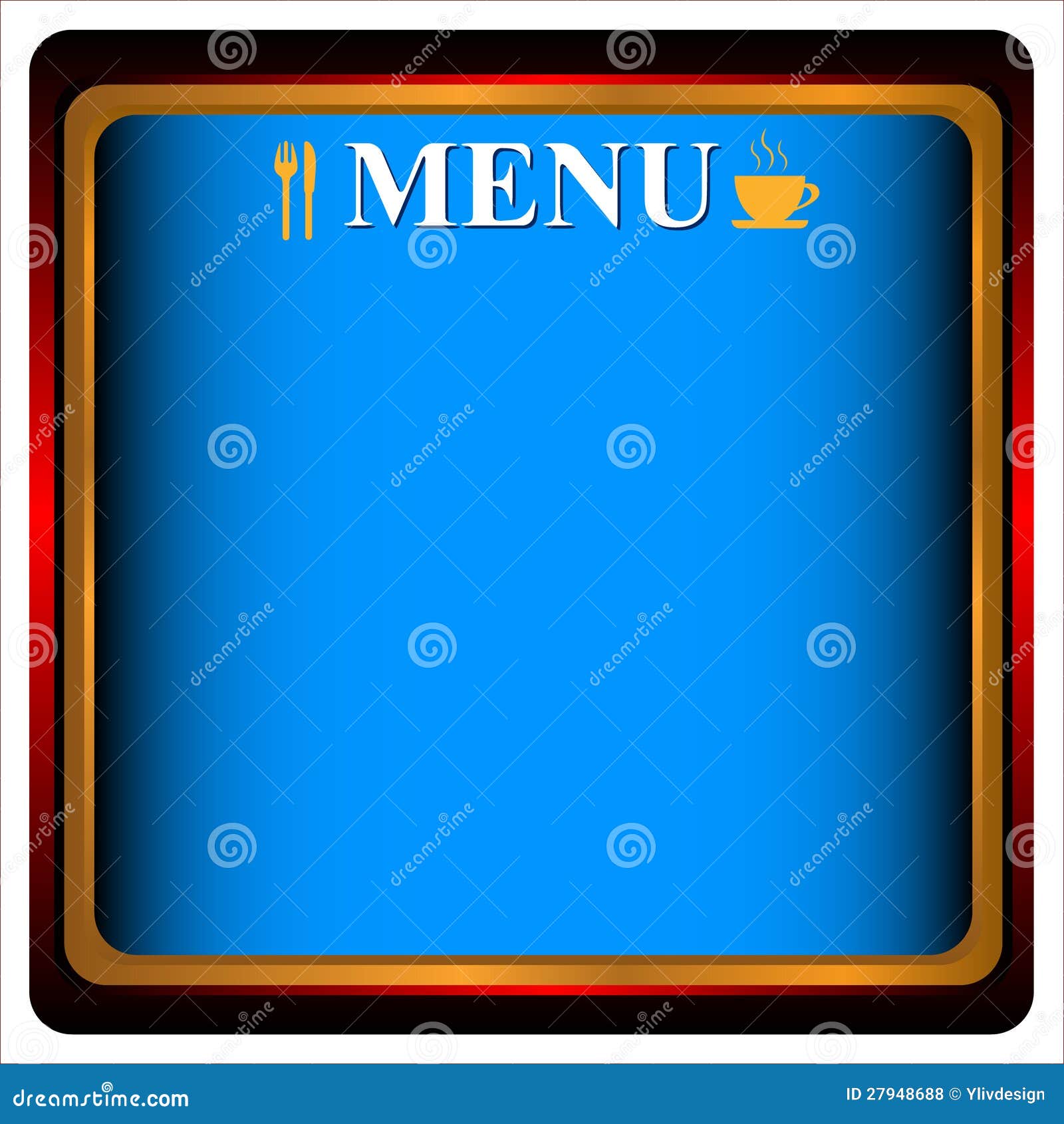 Menu background stock vector. Illustration of packing - 27948688