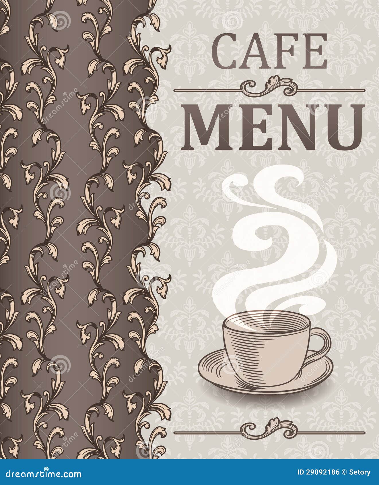 Menu background stock vector. Illustration of restaurant - 29092186