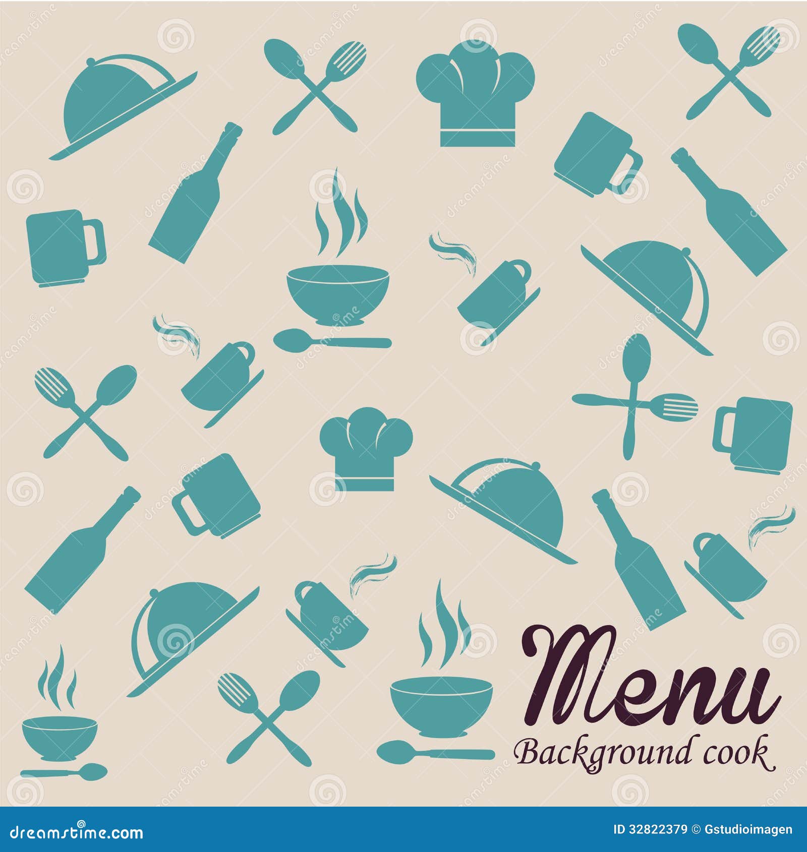 Menu background stock vector. Illustration of kitchen - 32822379