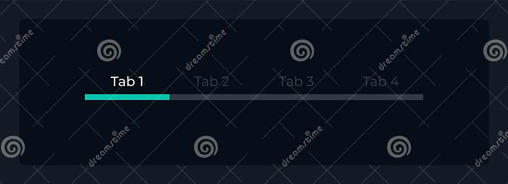 Menu Bar with Tabs UI Element Template Stock Vector - Illustration of ...