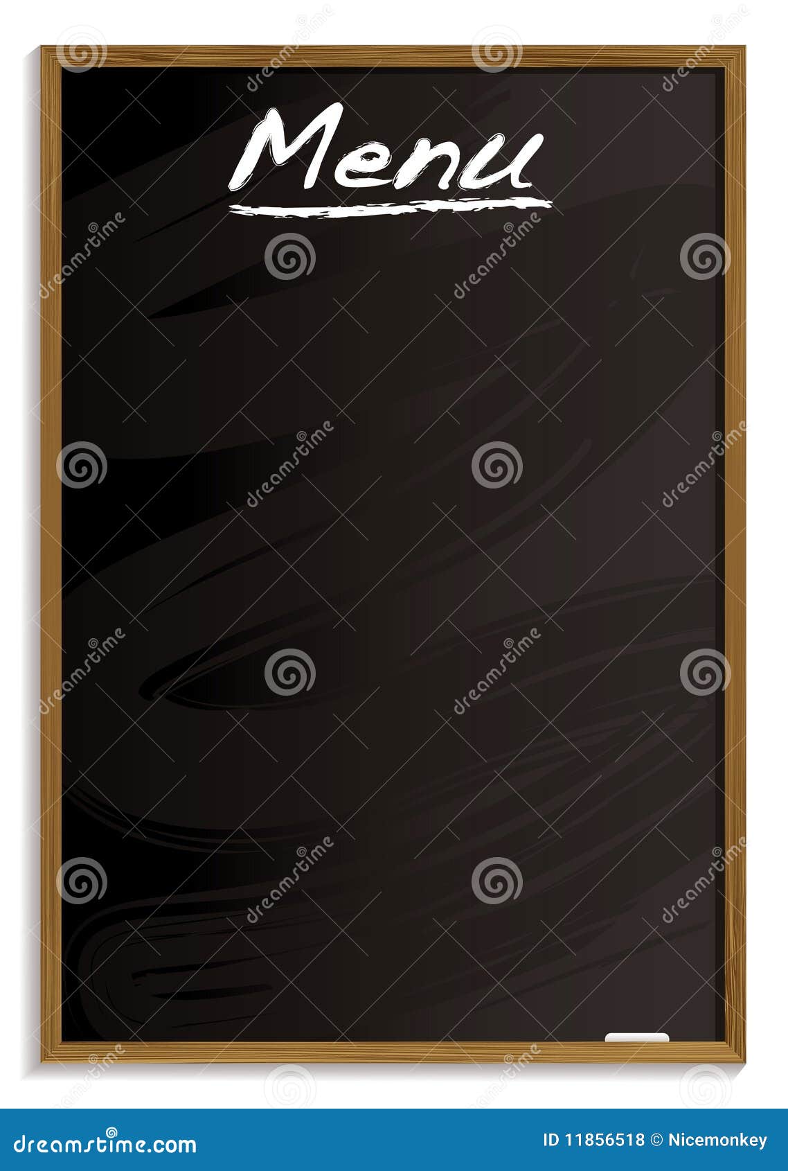 Menu blackboard stock vector. Illustration of chalkboard - 11856518