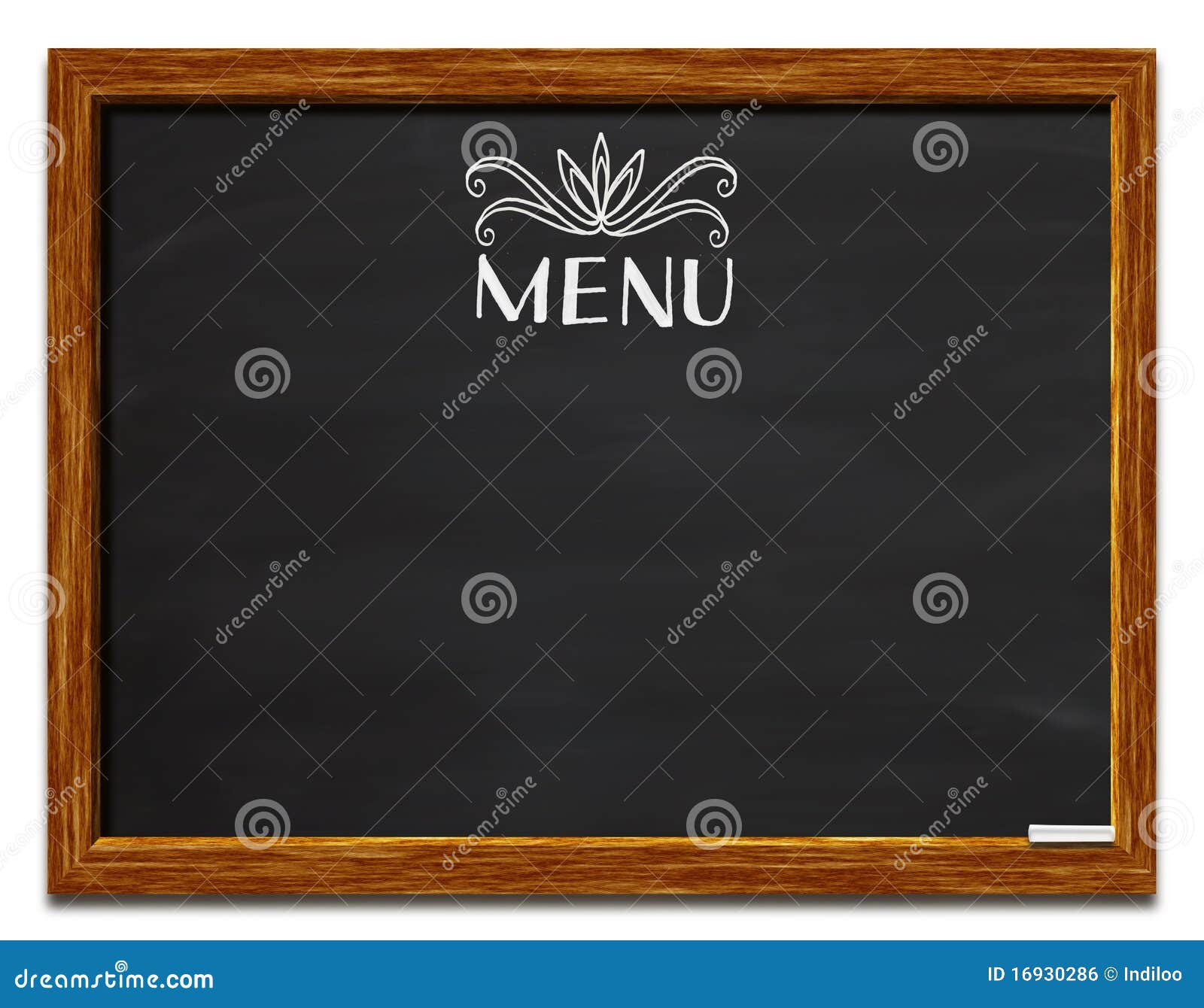 Menu on blackboard stock photo. Image of eatery, empty - 16930286