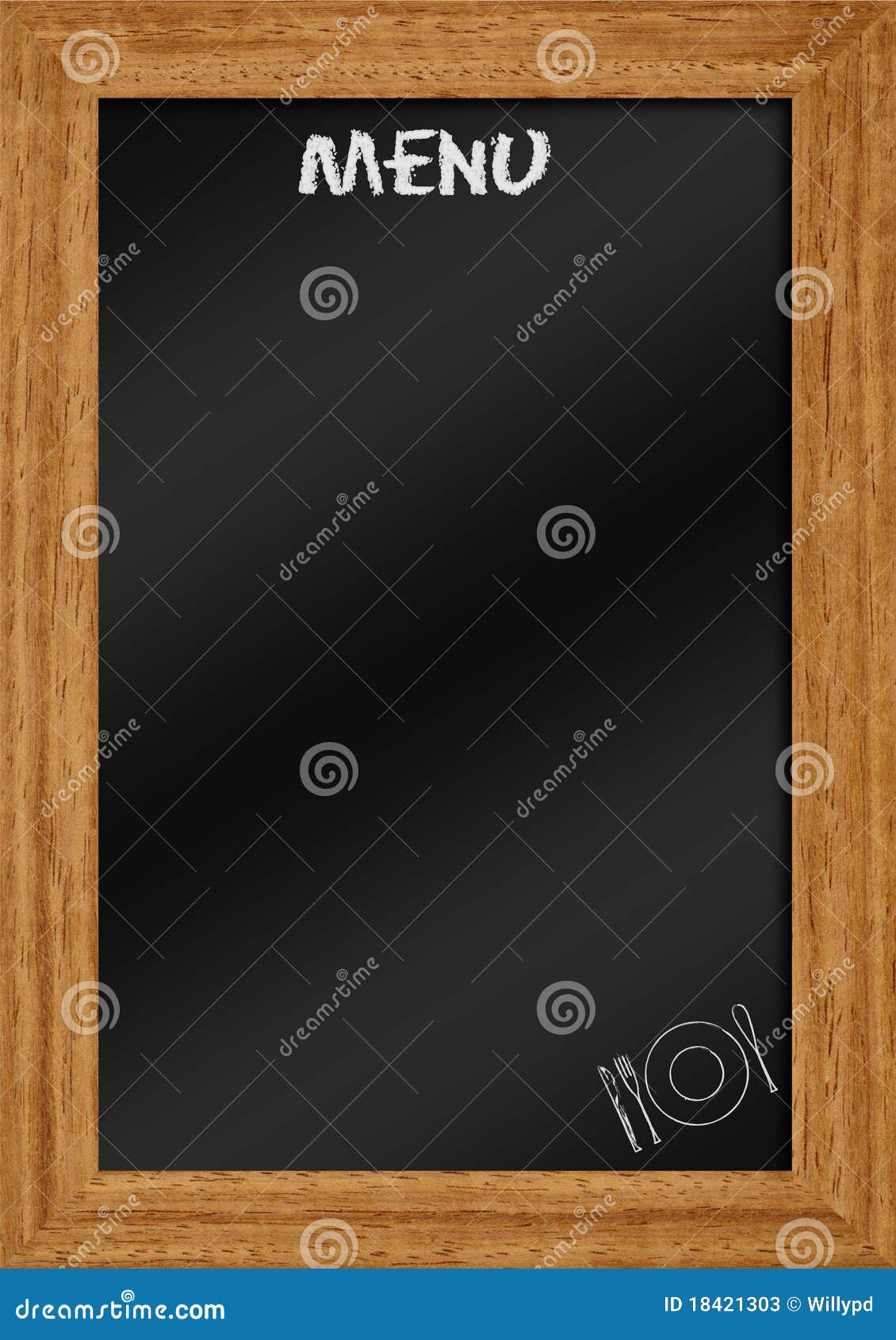 Menu blackboard stock illustration. Illustration of board - 18421303