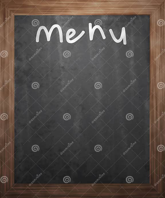 Menu Blackboard Background stock illustration. Illustration of ...