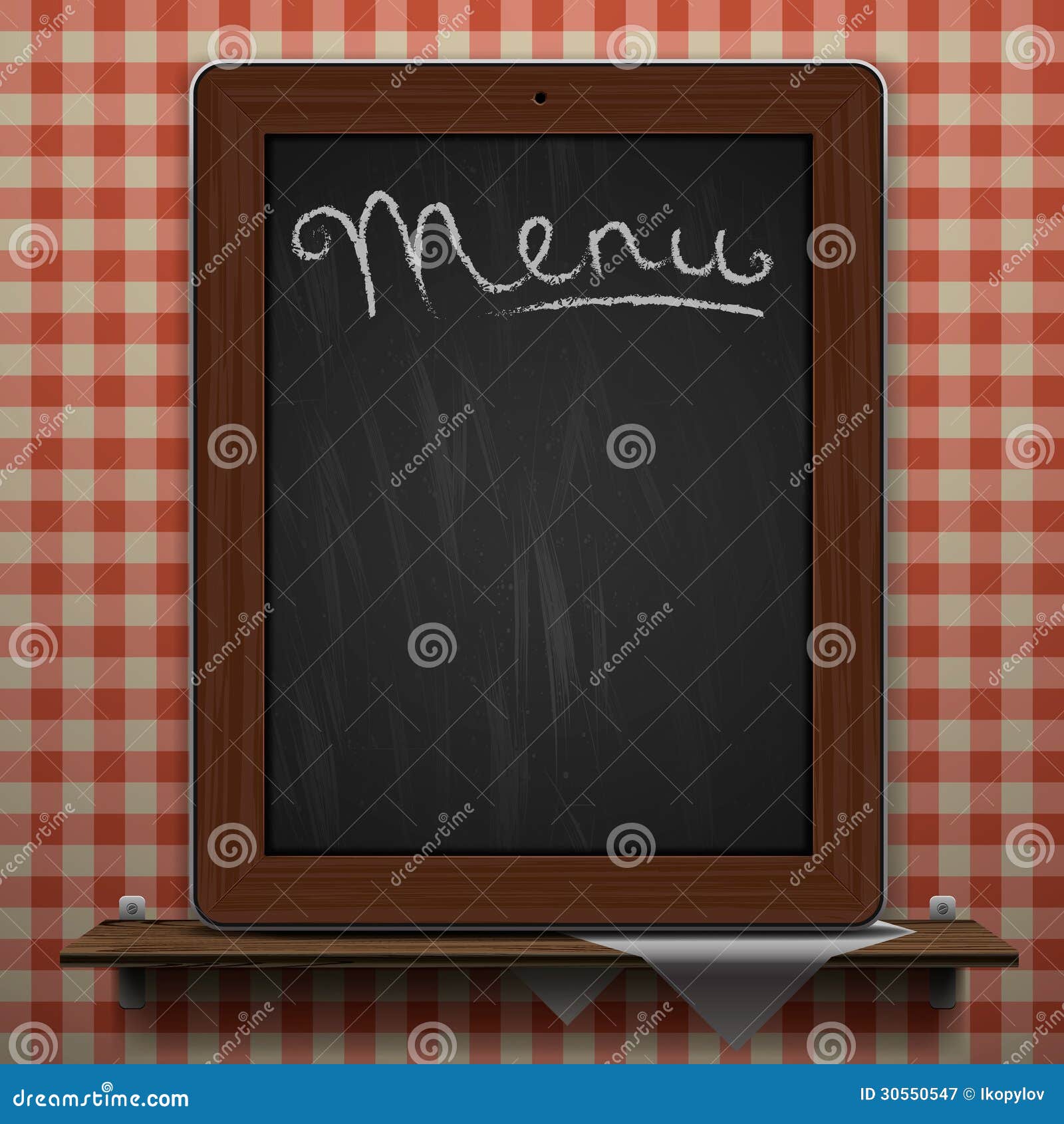 Blackboard Menu Background