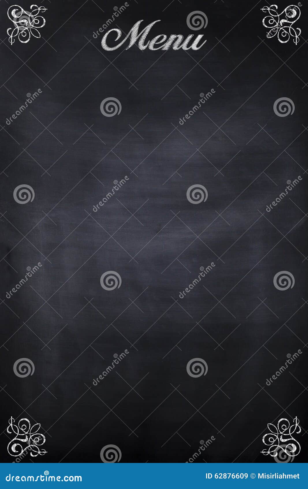 Menu on blackboard stock image. Image of message, vertical - 62876609