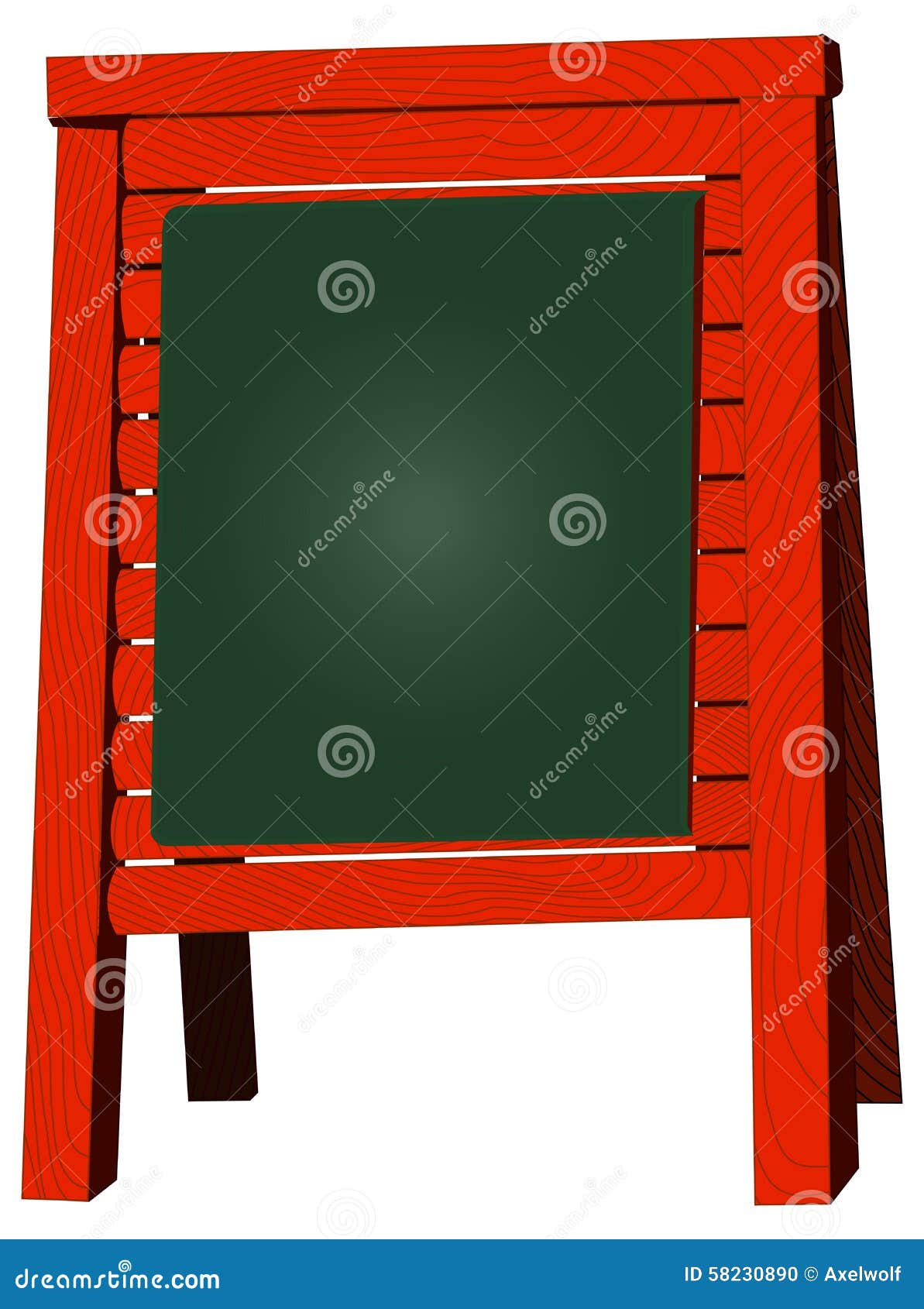 Menu Board, Blank Blackboard, Vector Illustration Stock Vector ...