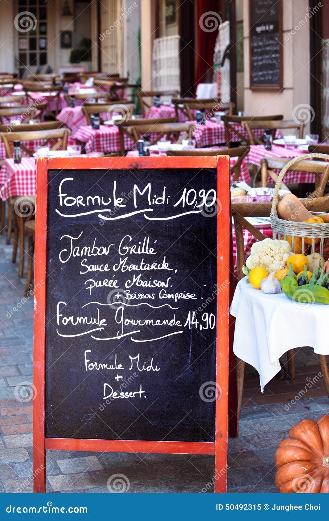 Menu Board of French Restaurant Stock Image - Image of cafe, list: 50492315