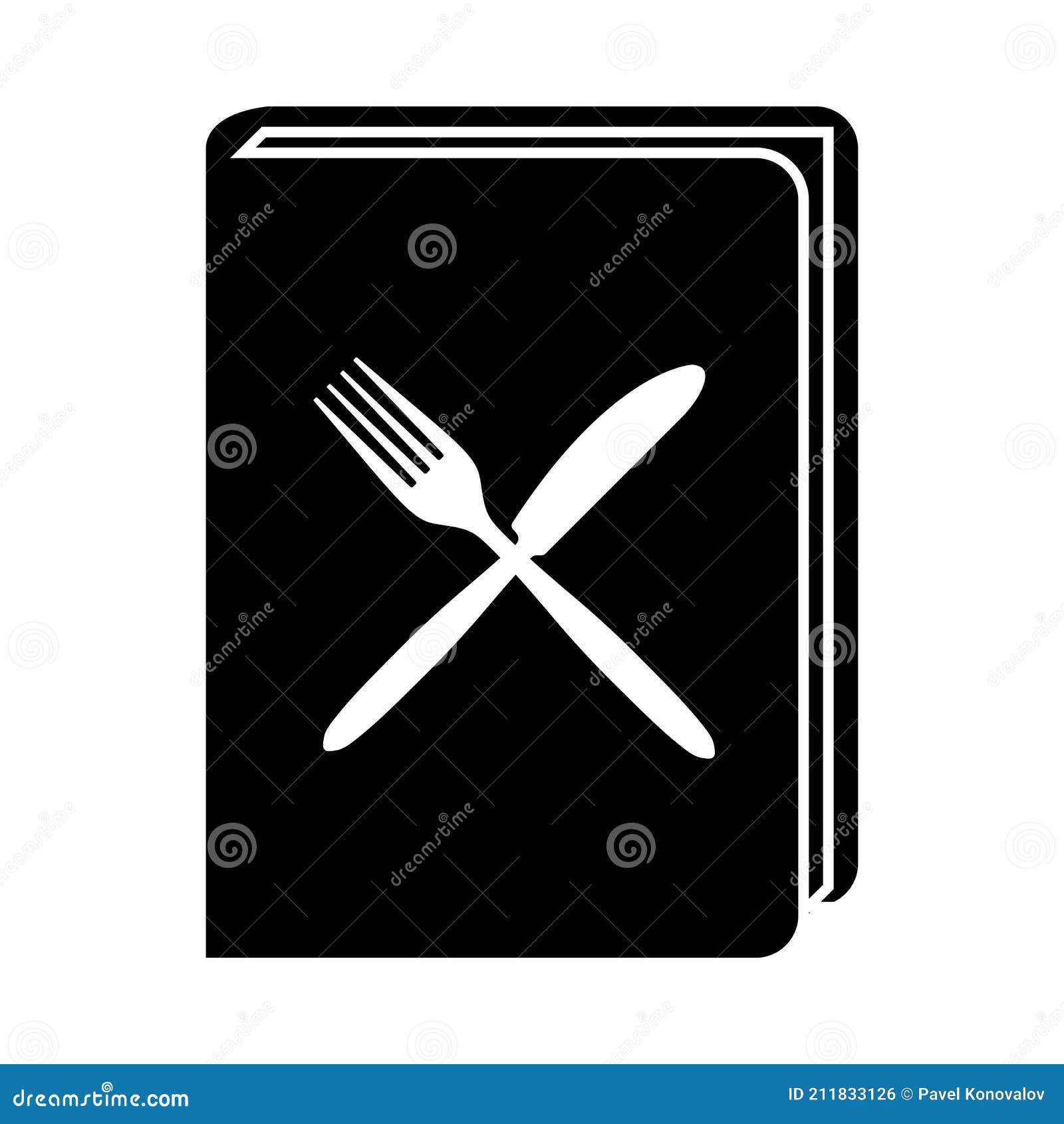 Menu Book Icon stock vector. Illustration of banner - 211833126