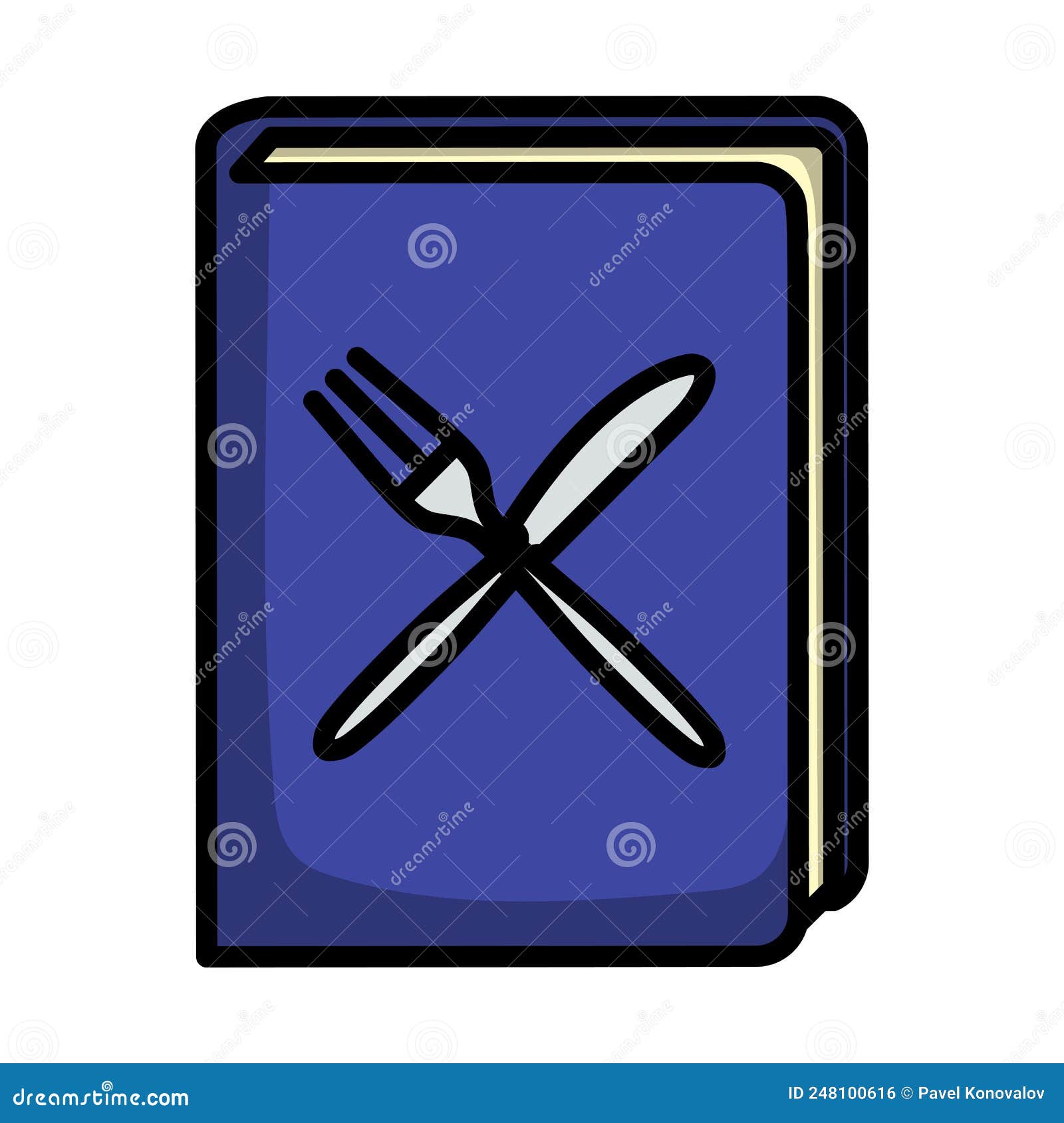 Menu Book Icon stock vector. Illustration of gastronomy - 248100616