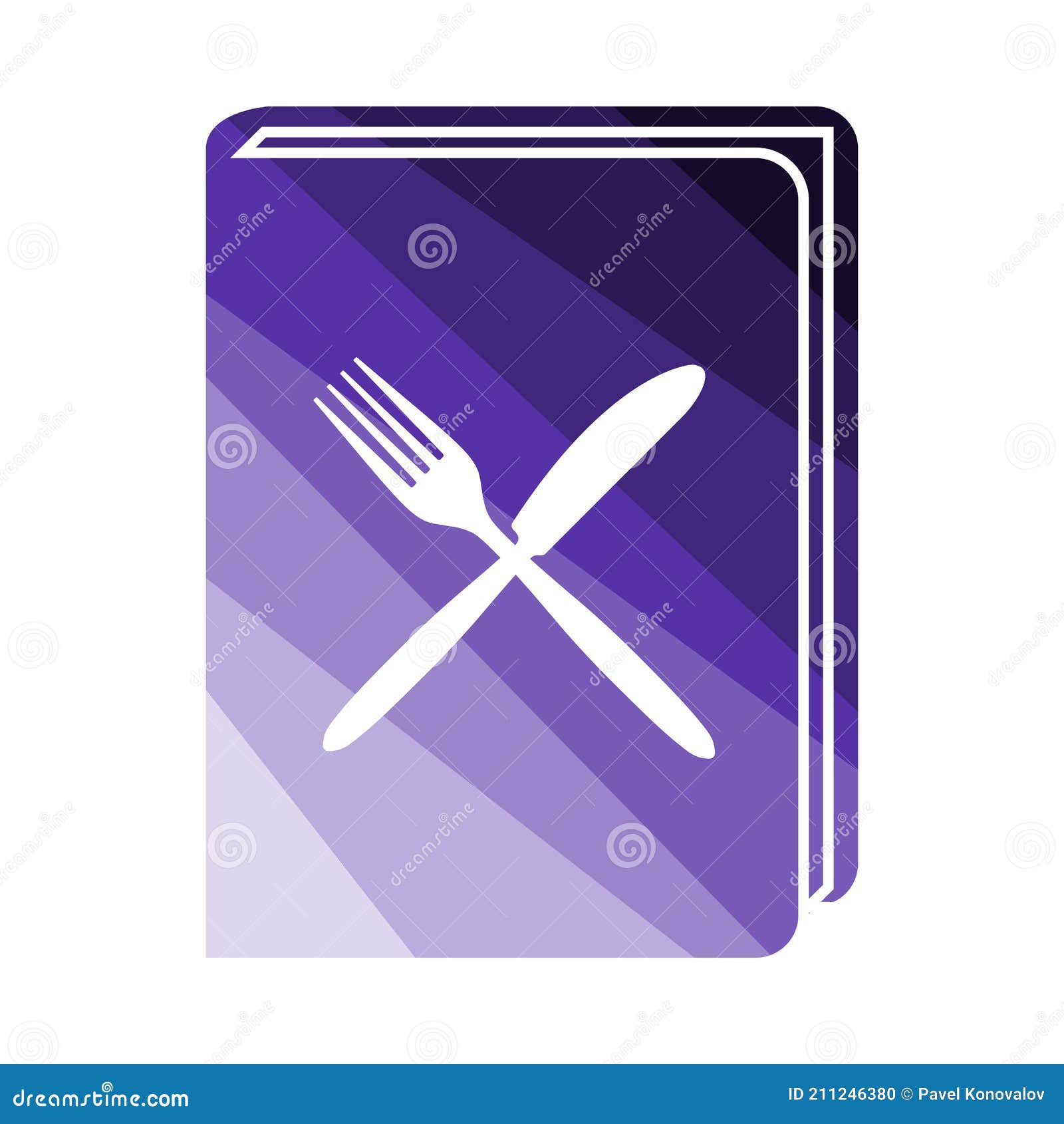 Menu Book Icon stock vector. Illustration of cooking - 211246380