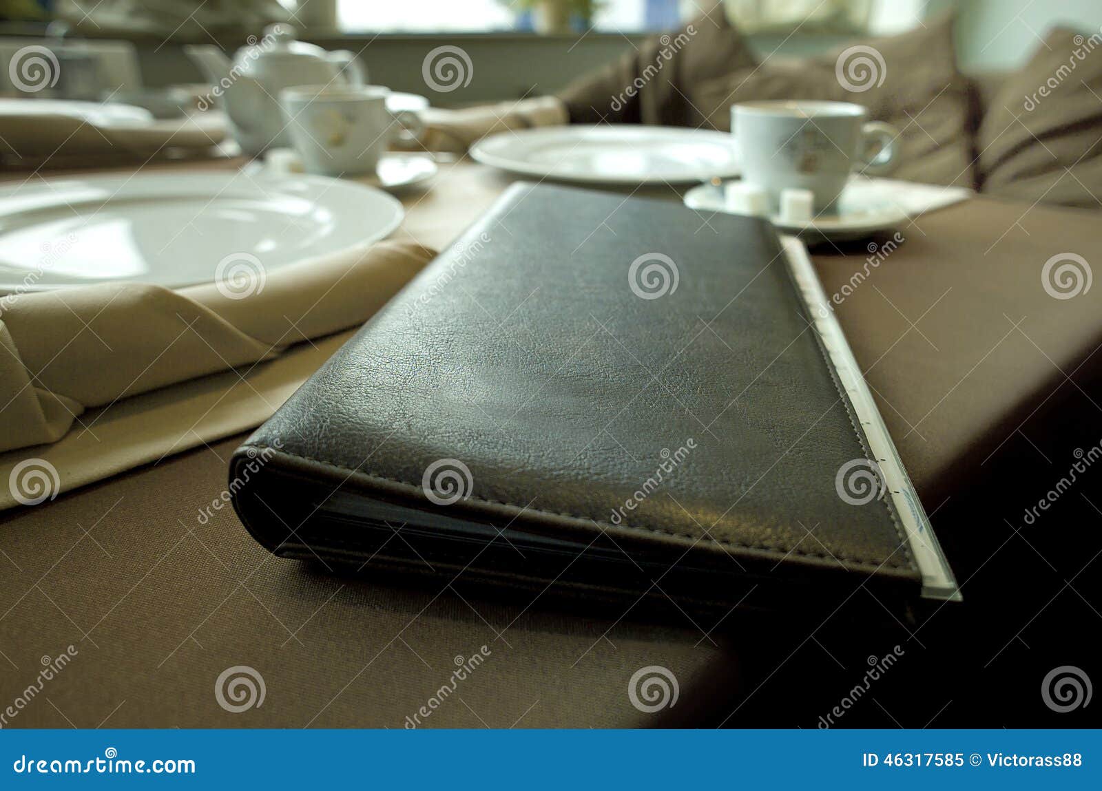 Menu Book stock image. Image of paper, notebook, cups - 46317585