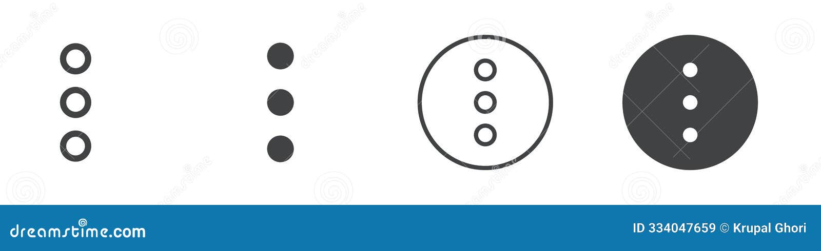 Menu Button Icon Vector Logo Outline Stock Vector - Illustration of ...