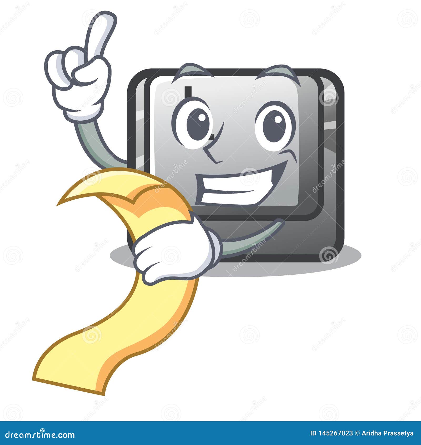 With Menu Button L Isolated in the Cartoon Stock Vector - Illustration ...