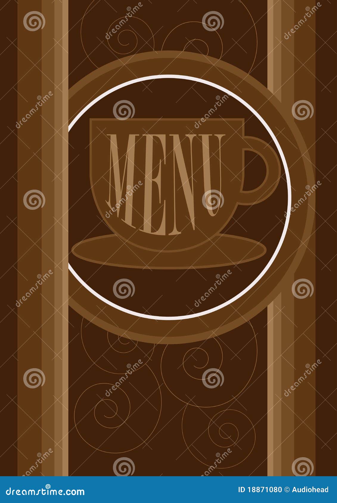 Menu Card Design stock vector. Illustration of invitation - 18871080