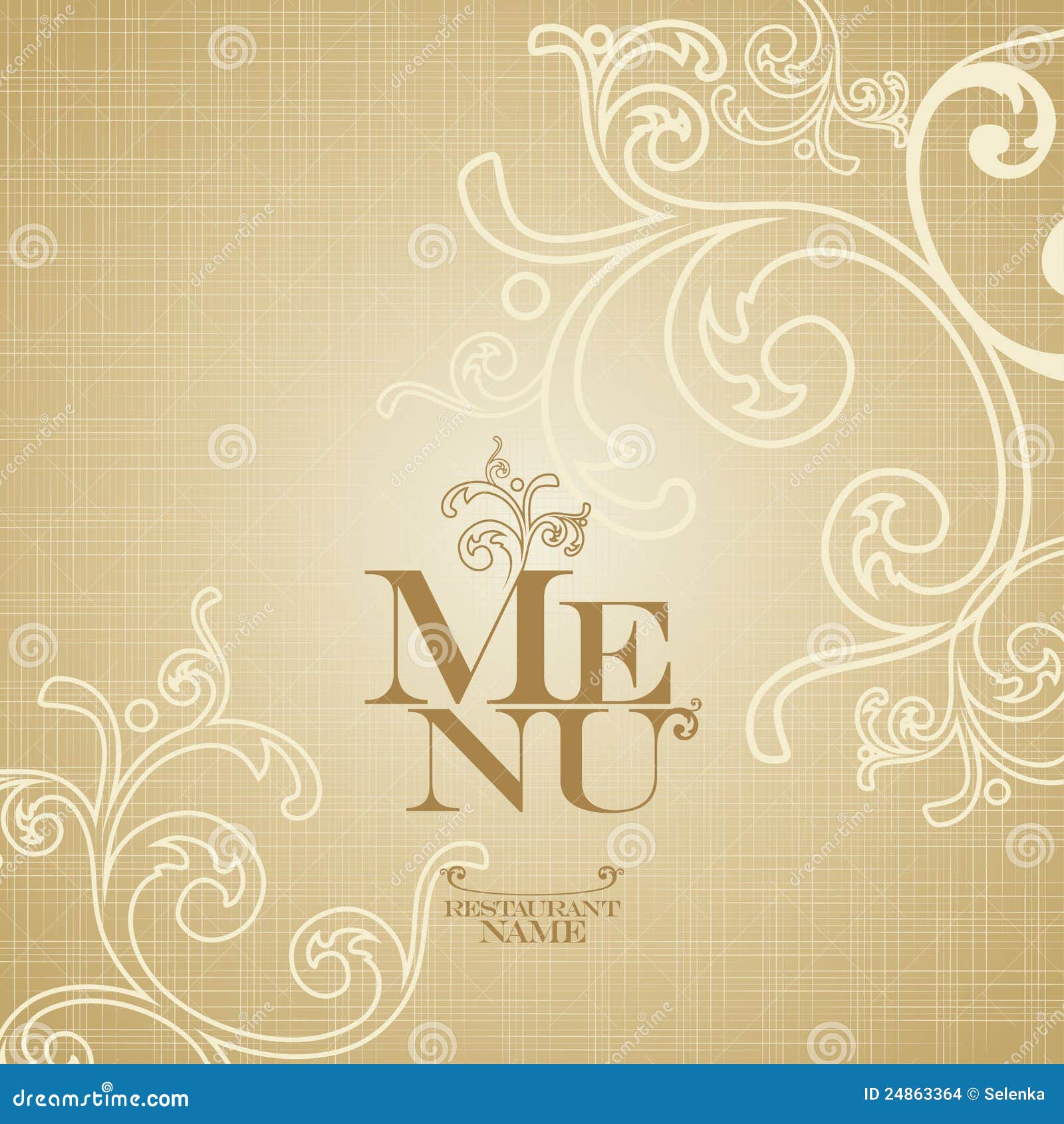 Menu Card Design template. stock vector. Illustration of light - 24863364