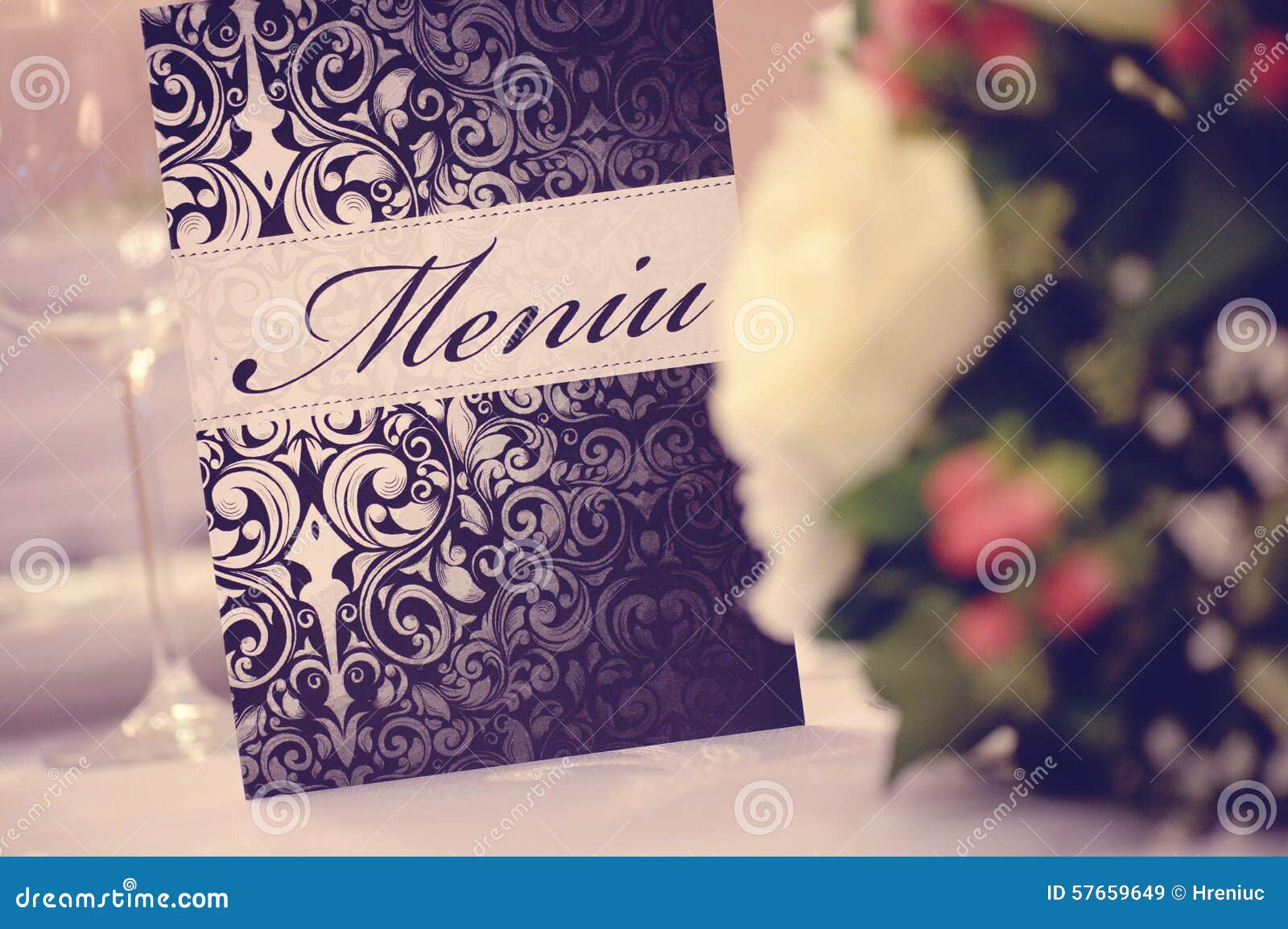 Menu card on the table stock image. Image of concept - 57659649