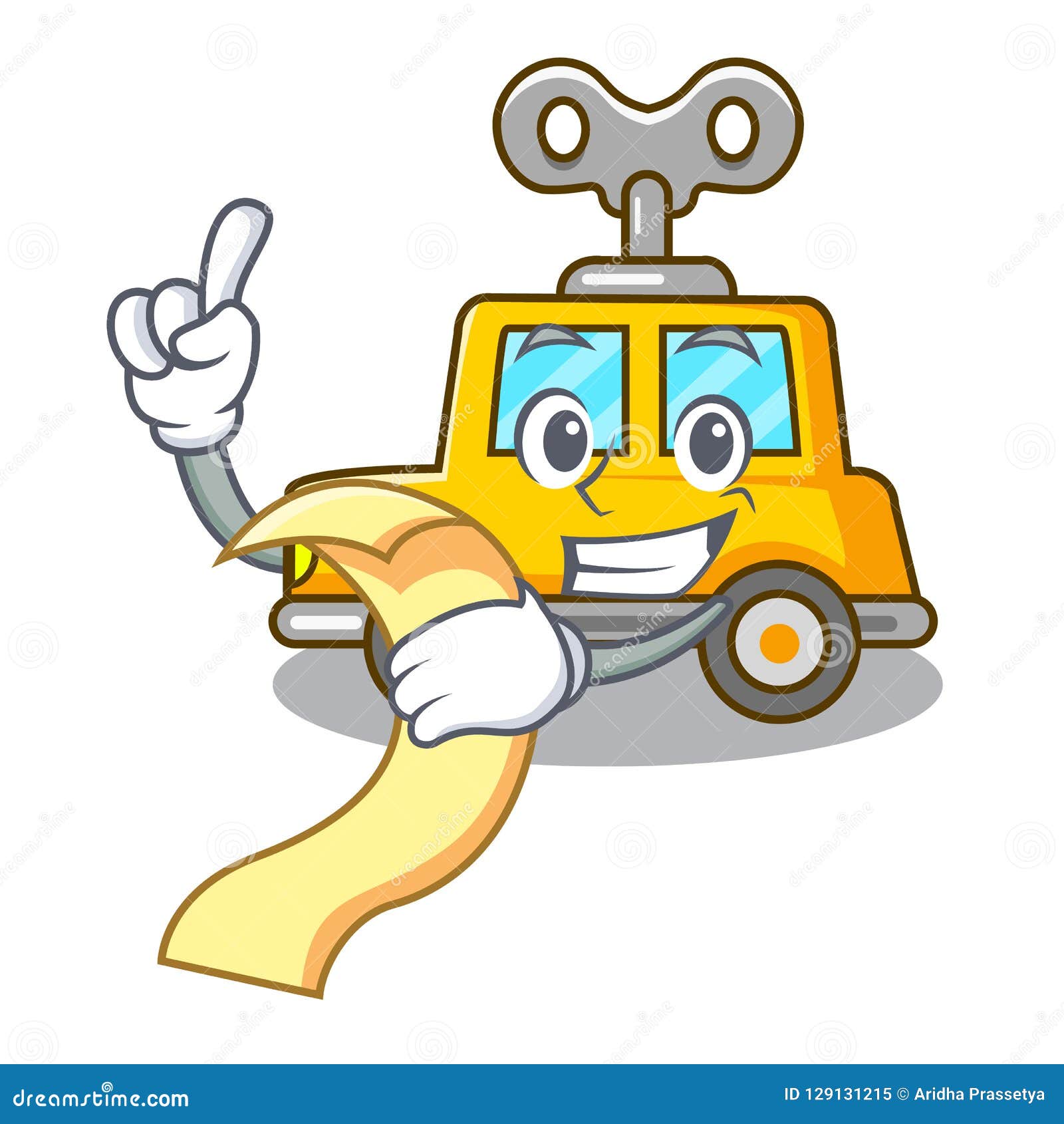 With Menu Cartoon Clockwork Toy Car for Gift Stock Vector ...