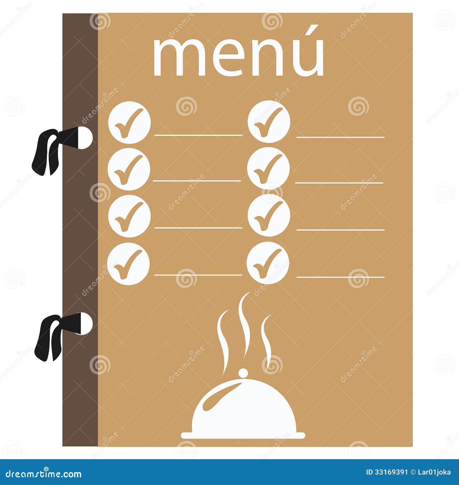 Menu of checklist stock illustration. Illustration of isolated - 33169391