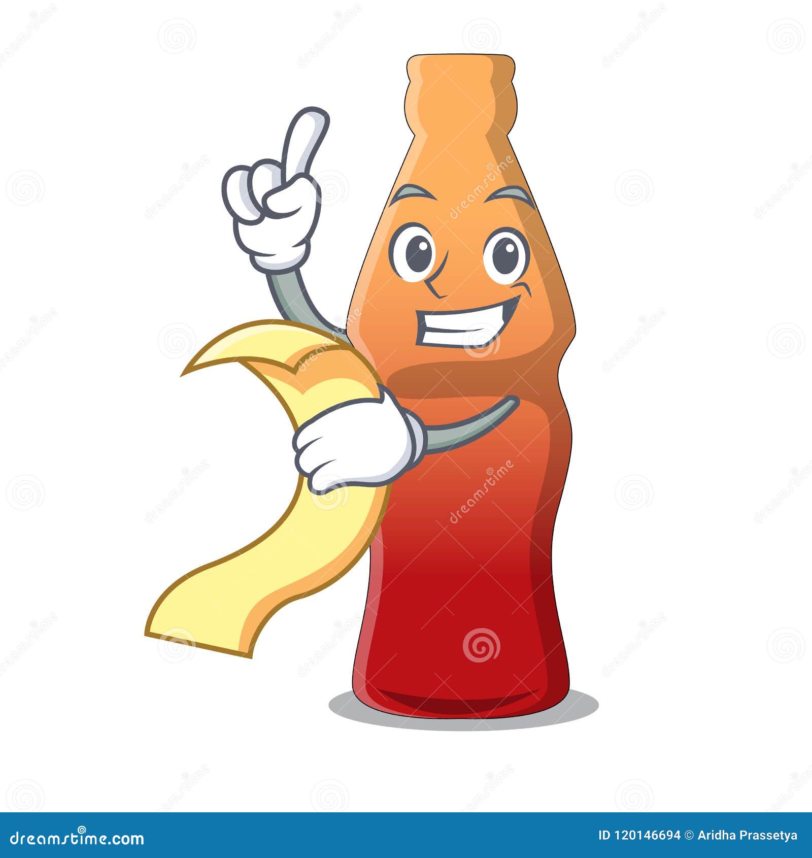 With Menu Cola Bottle Jelly Candy Mascot Cartoon Stock Vector ...