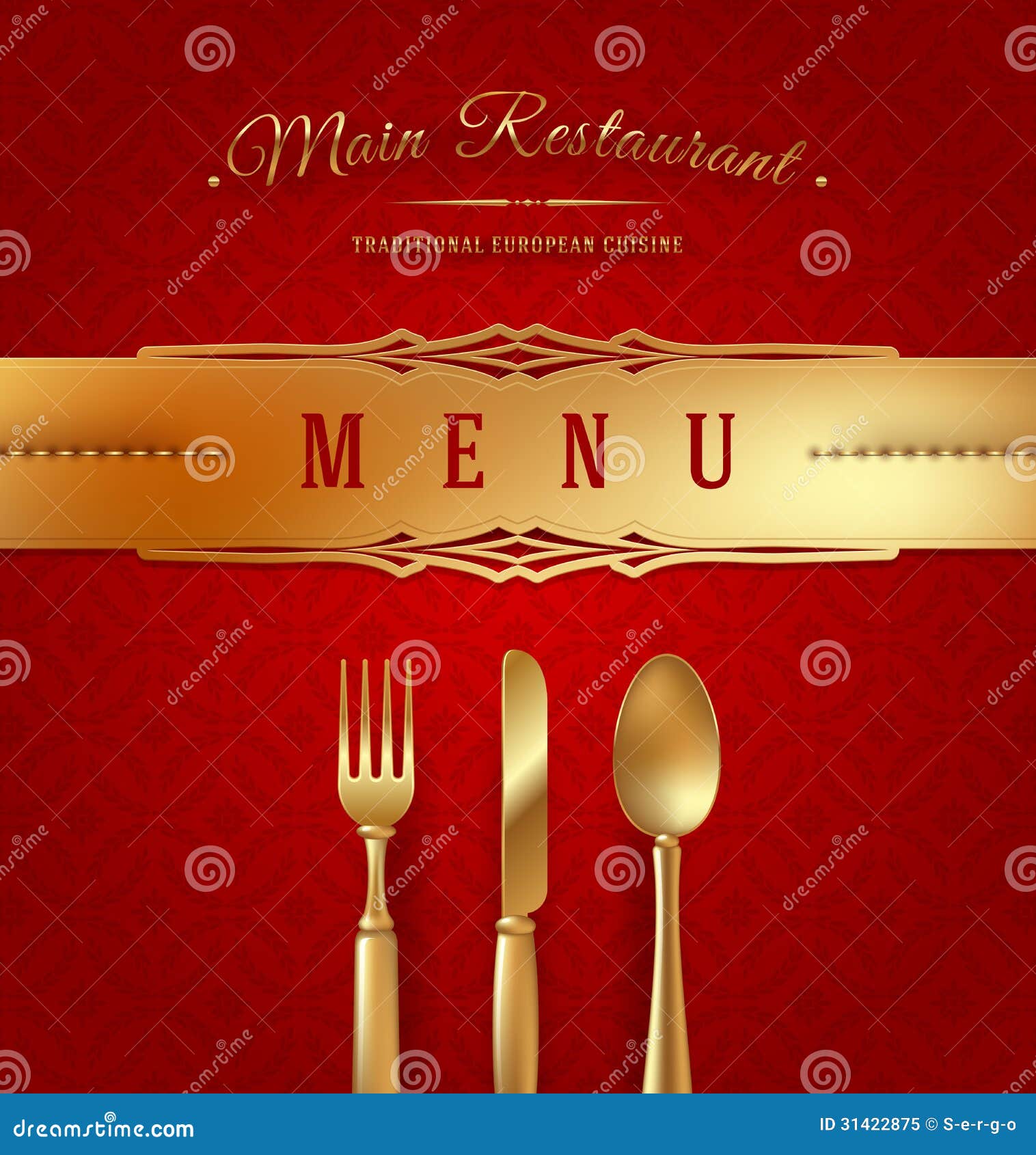Set Of Menu Cover Templates With Dining Table And Hands Holding Sushi ...