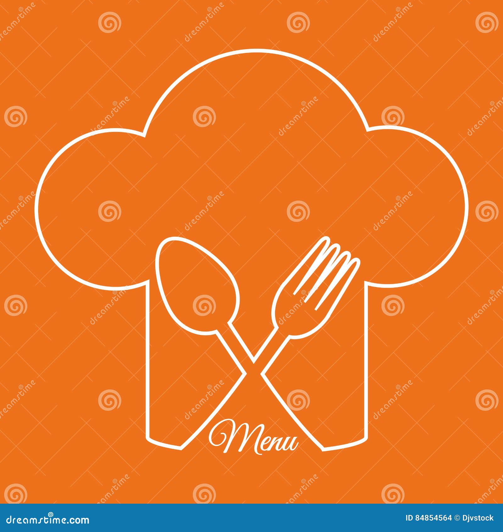 Menu Cursive Font Emblem Image Stock Illustration - Illustration of ...