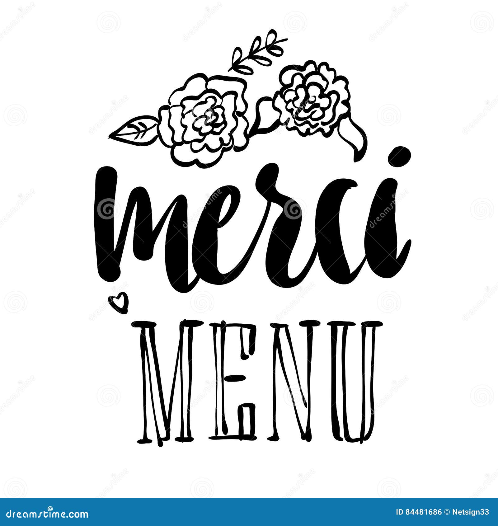 Menu de Merci illustration de vecteur. Illustration du capitale - 84481686