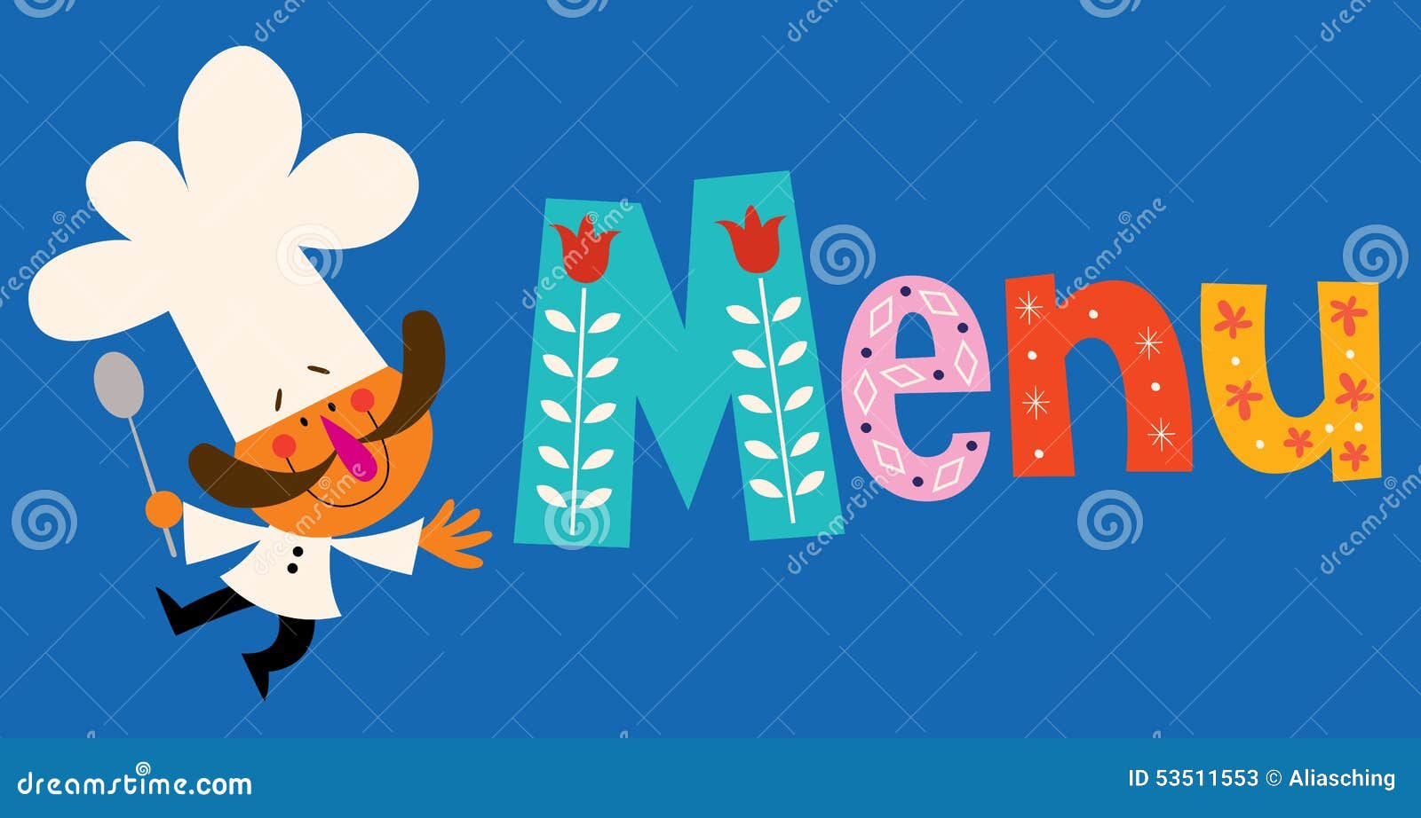 Menu stock vector. Illustration of menu, vector, typescript - 53511553