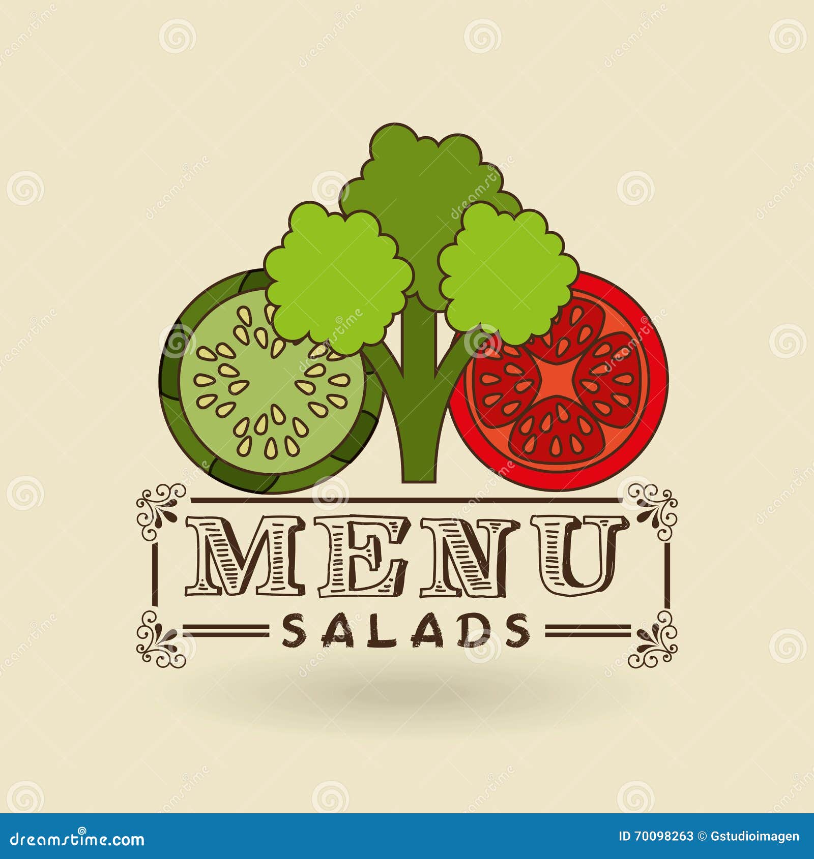 Menu delicious food design stock illustration. Illustration of symbol ...