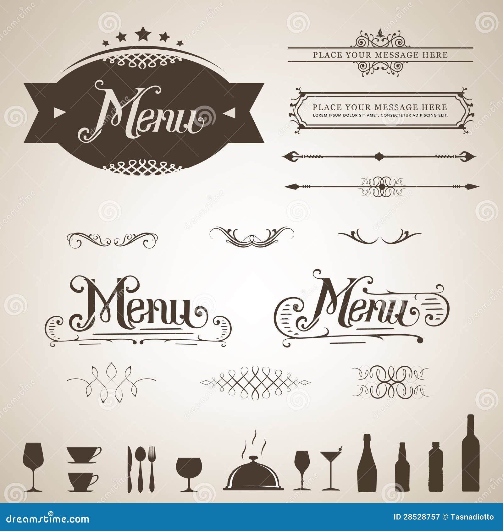 Menu design stock vector. Illustration of food, design - 28528757