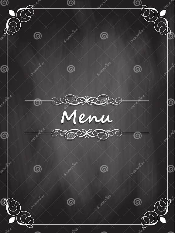 Chalkboard menu design stock vector. Illustration of cafe - 29985072