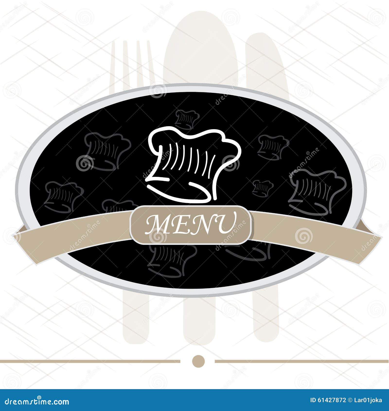 Menu design stock vector. Illustration of decor, premium - 61427872