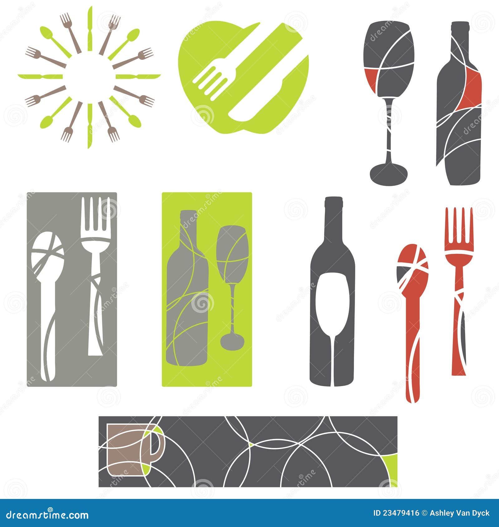Menu design elements stock vector. Illustration of silverware - 23479416