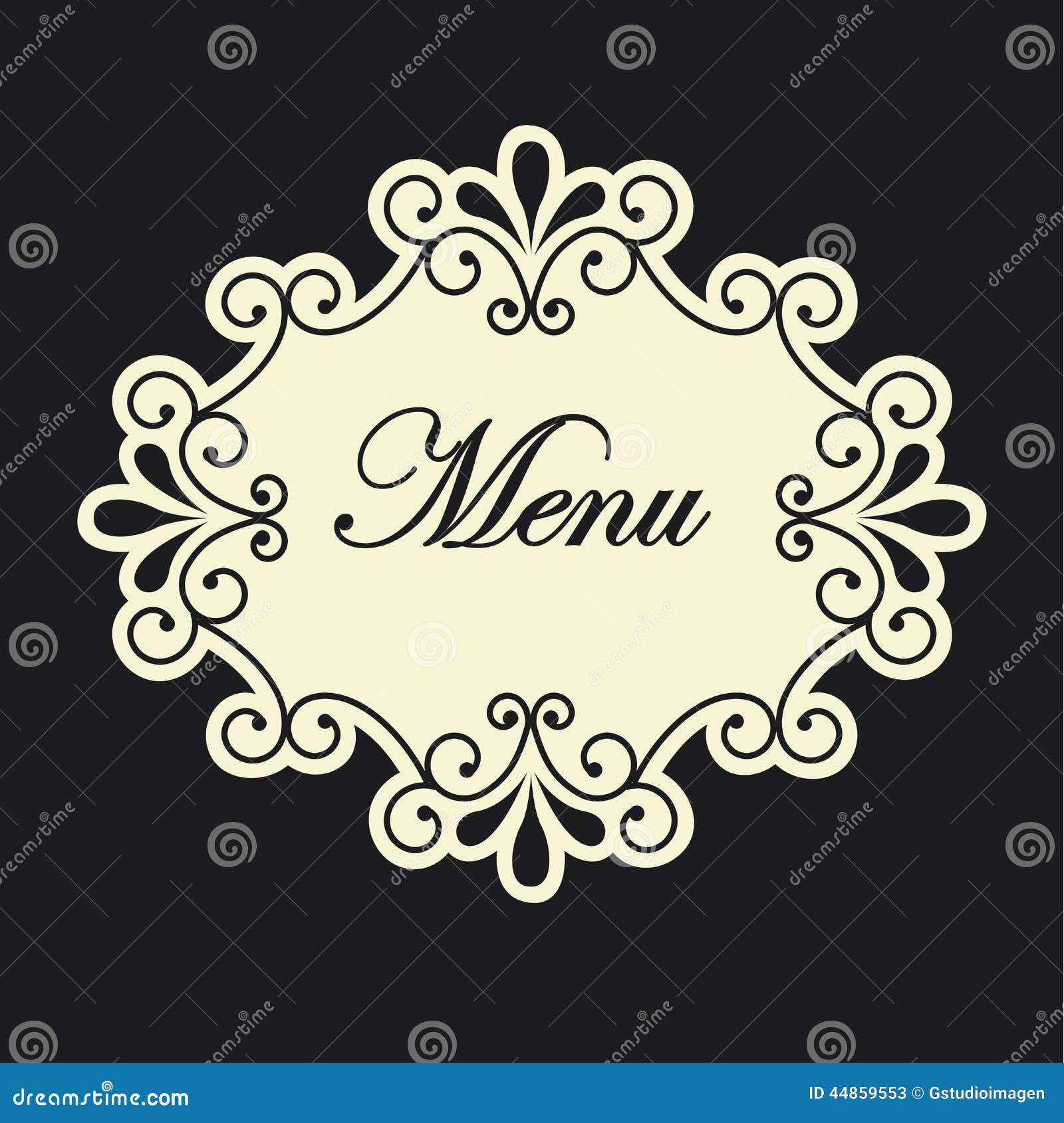 Menu design stock vector. Illustration of label, template - 44859553