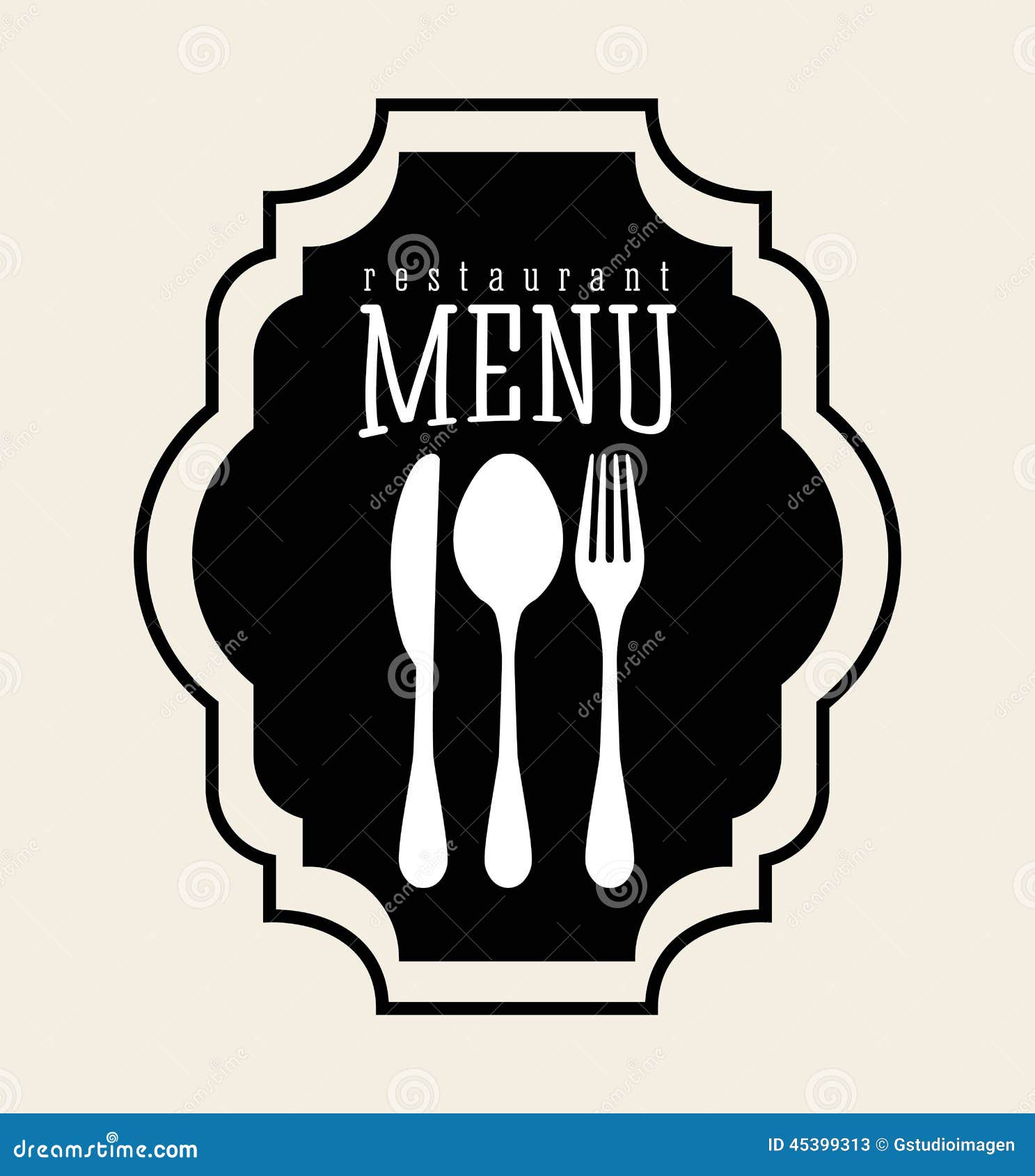 Menu design stock vector. Illustration of pattern, design - 45399313