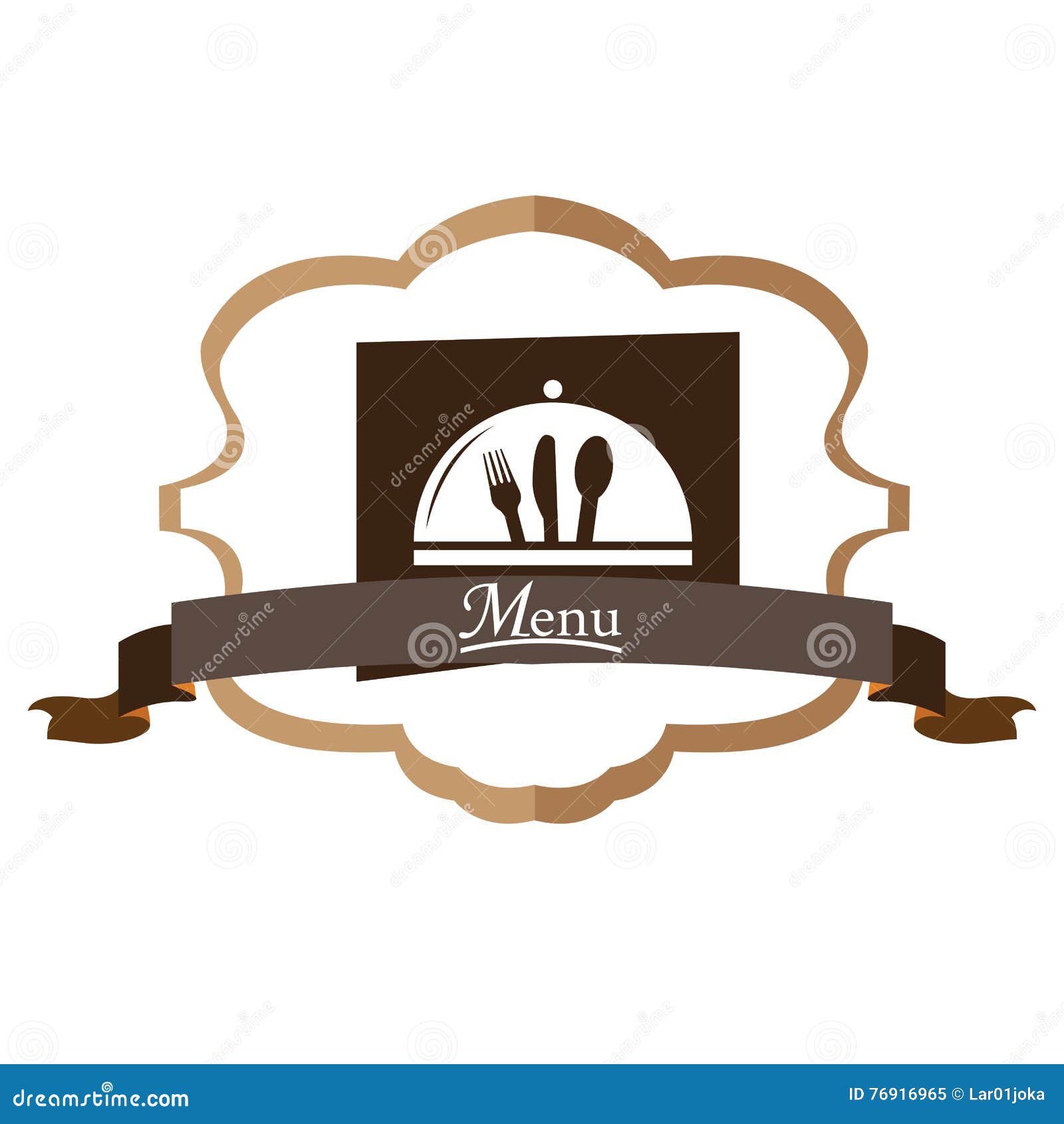 Menu design stock vector. Illustration of premium, silhouette - 76916965