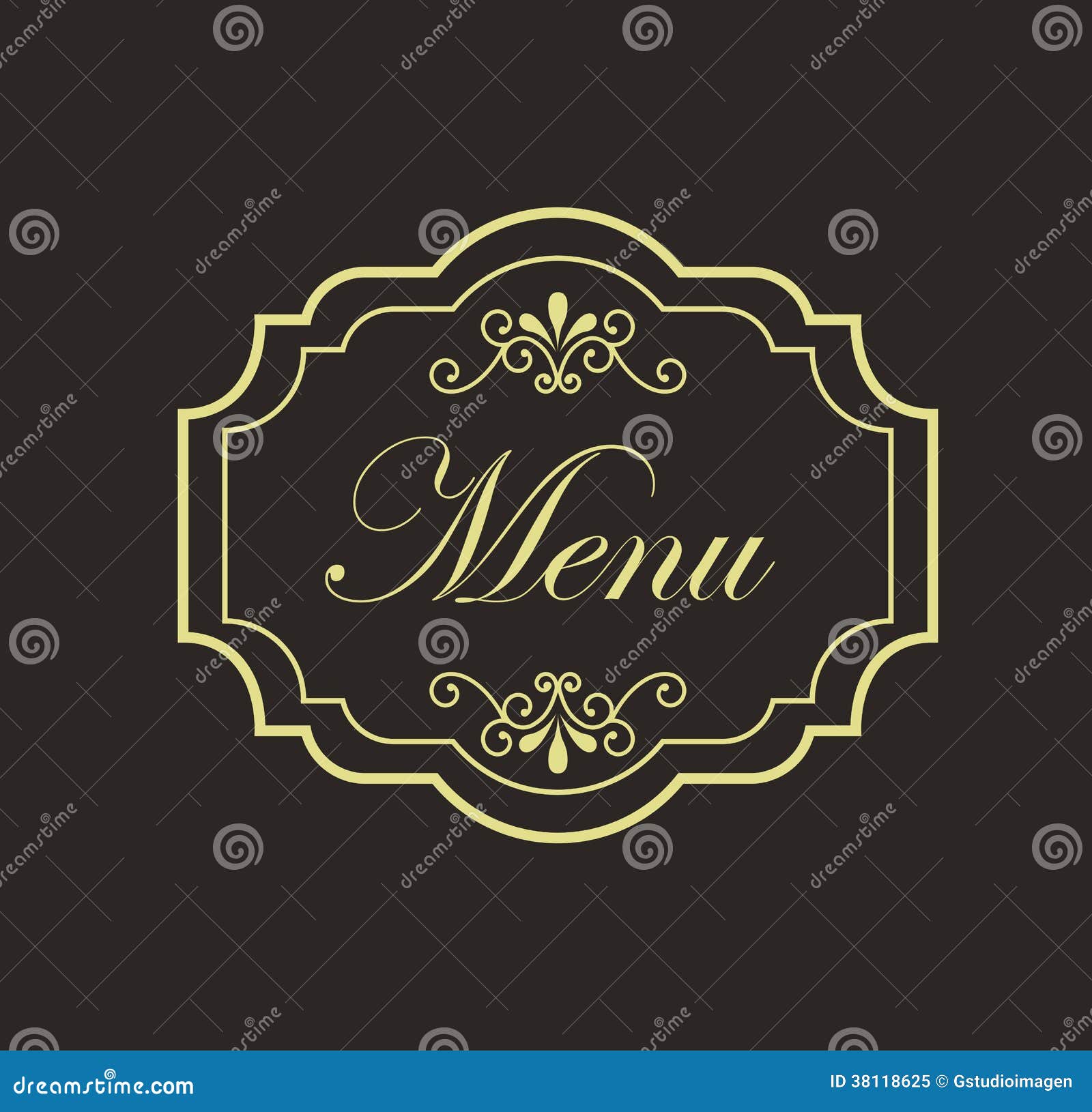 Menu design stock vector. Illustration of product, pictogram - 38118625