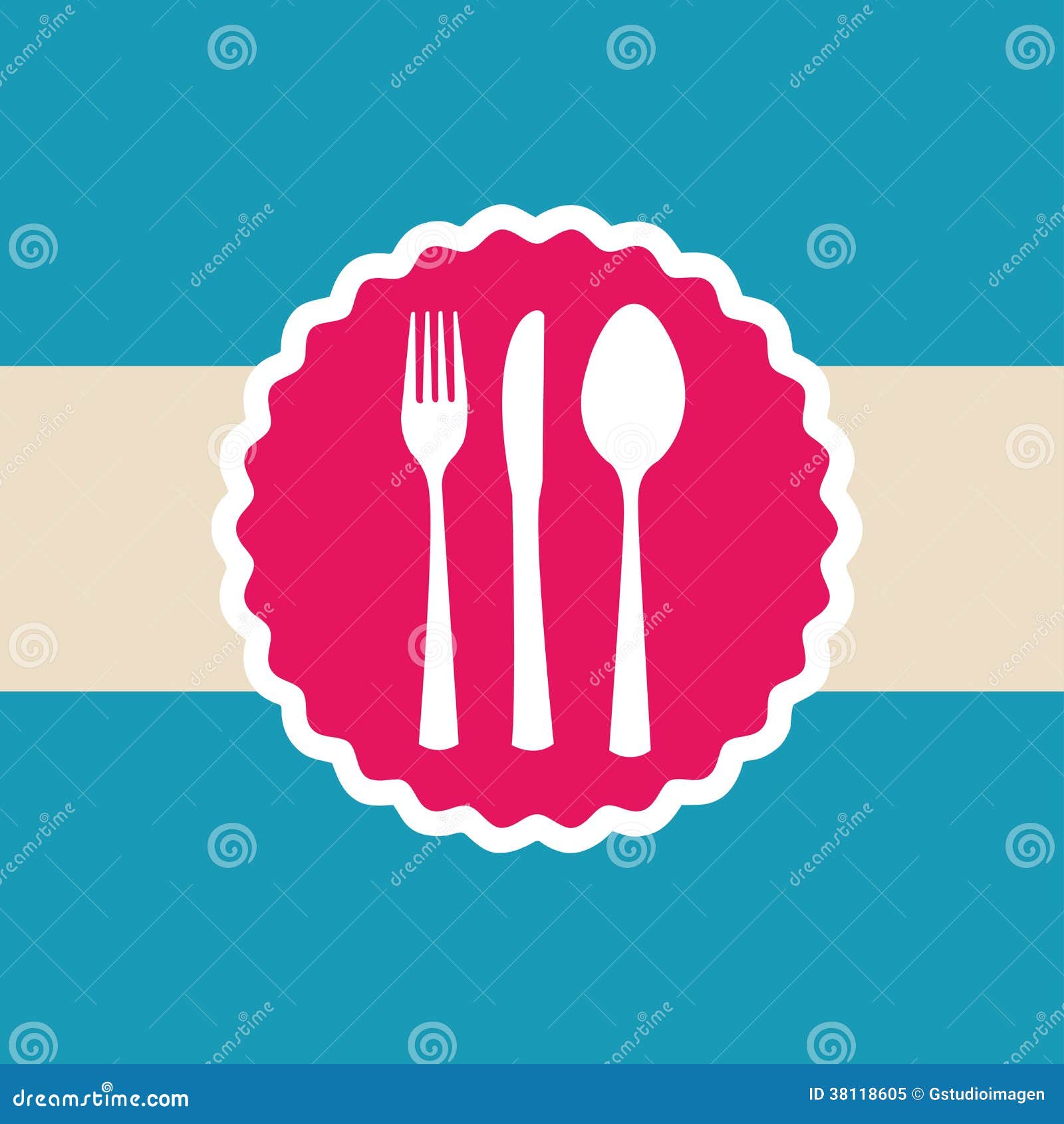 Menu design stock vector. Illustration of icon, blue - 38118605