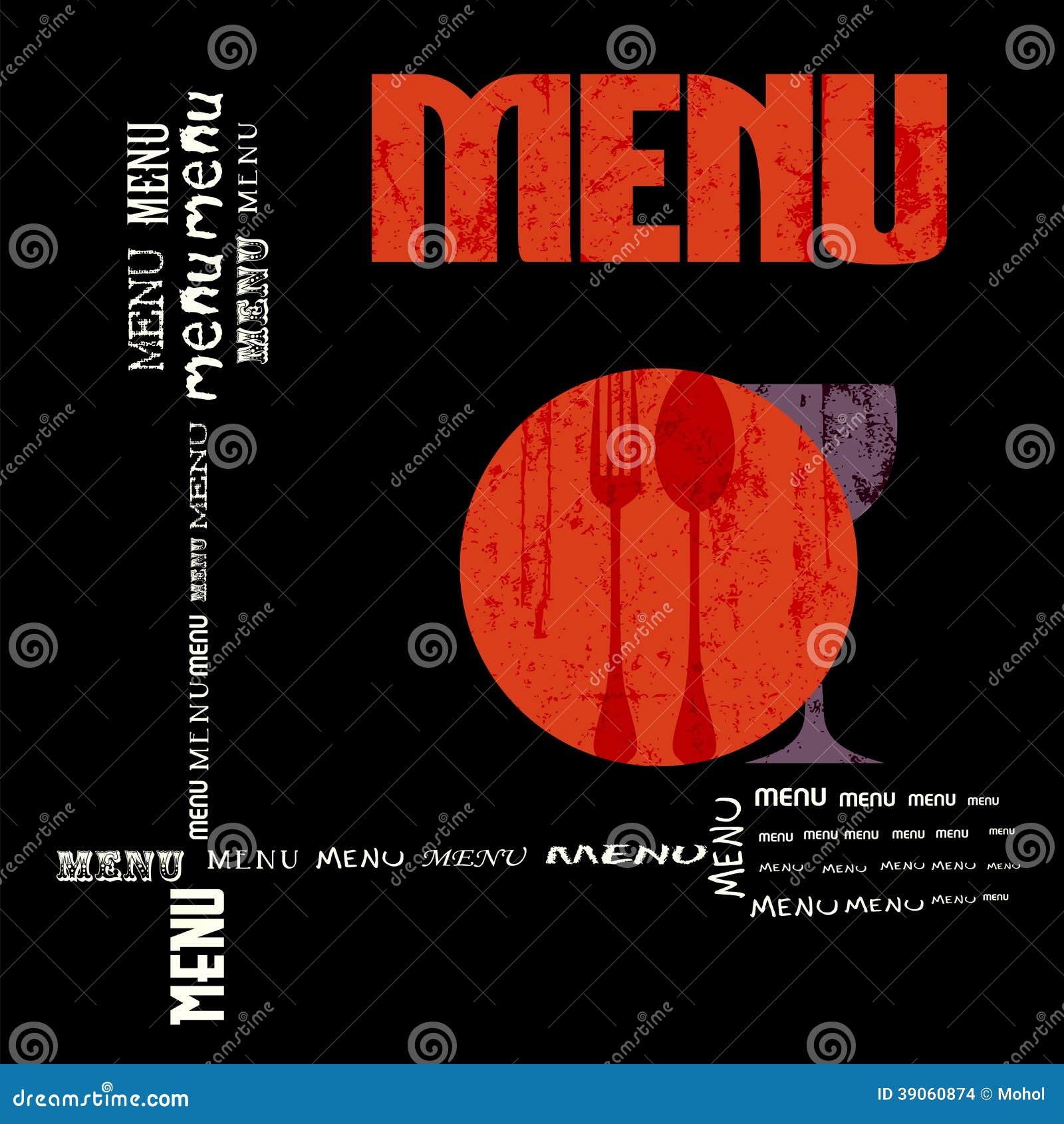 Menu design template stock vector. Illustration of gastronomy - 39060874
